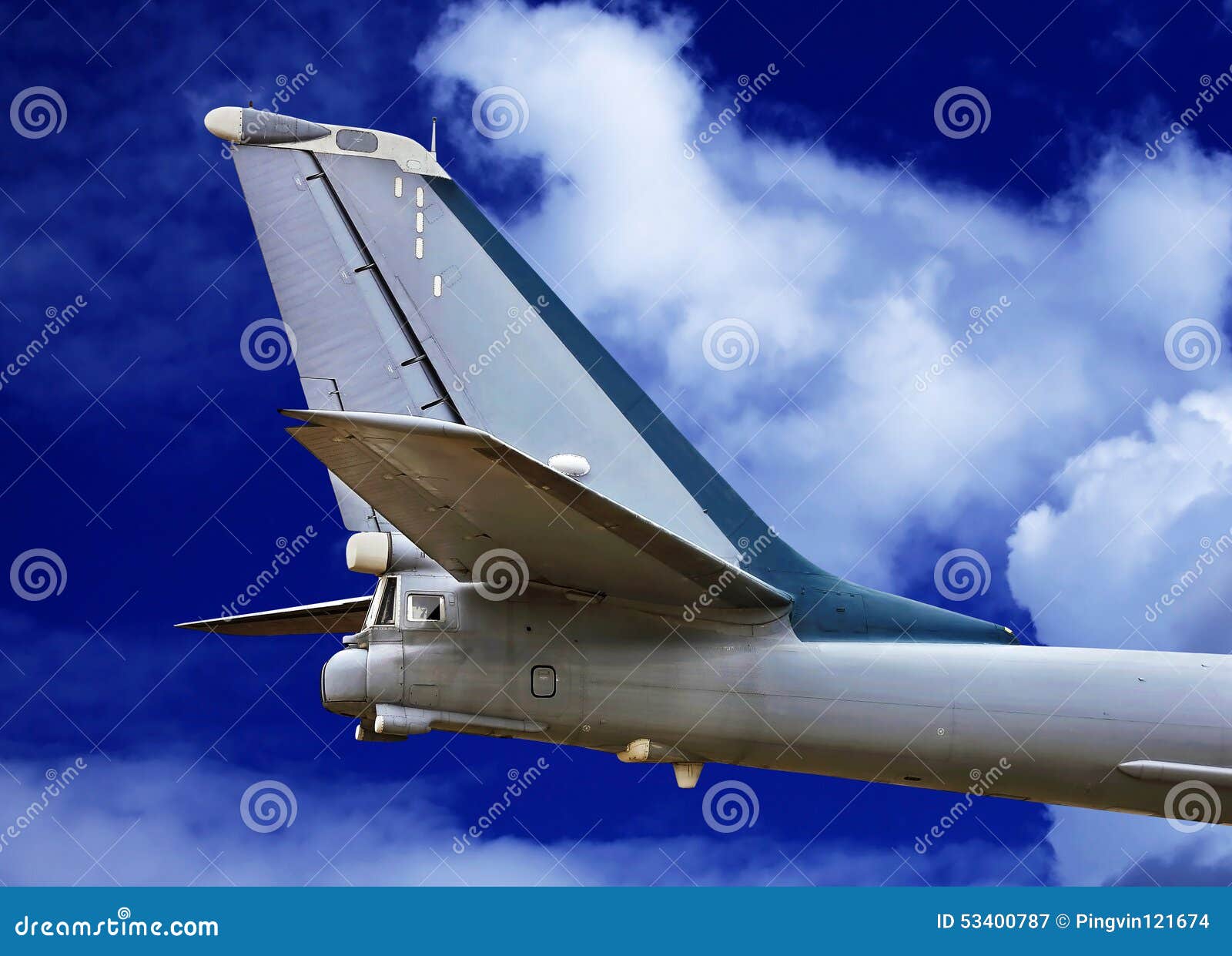 Tail-plane of the Military Aircraft Stock Image - Image of military ...