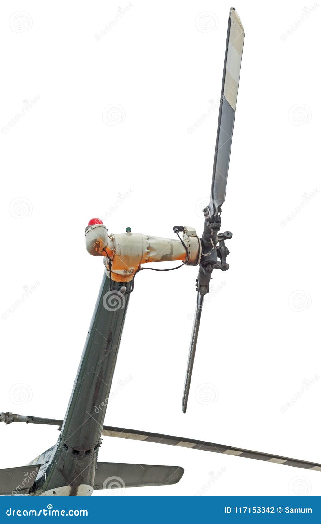 Tail rotor of helicopter stock photo. Image of rudder - 117153342