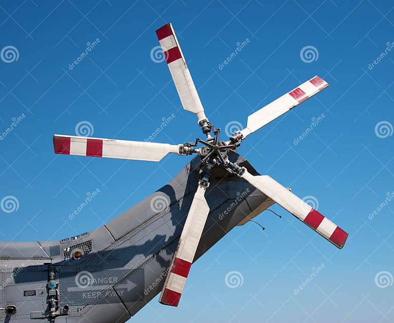 Tail Rotors of a Combat Helicopter Stock Image - Image of aircraft ...