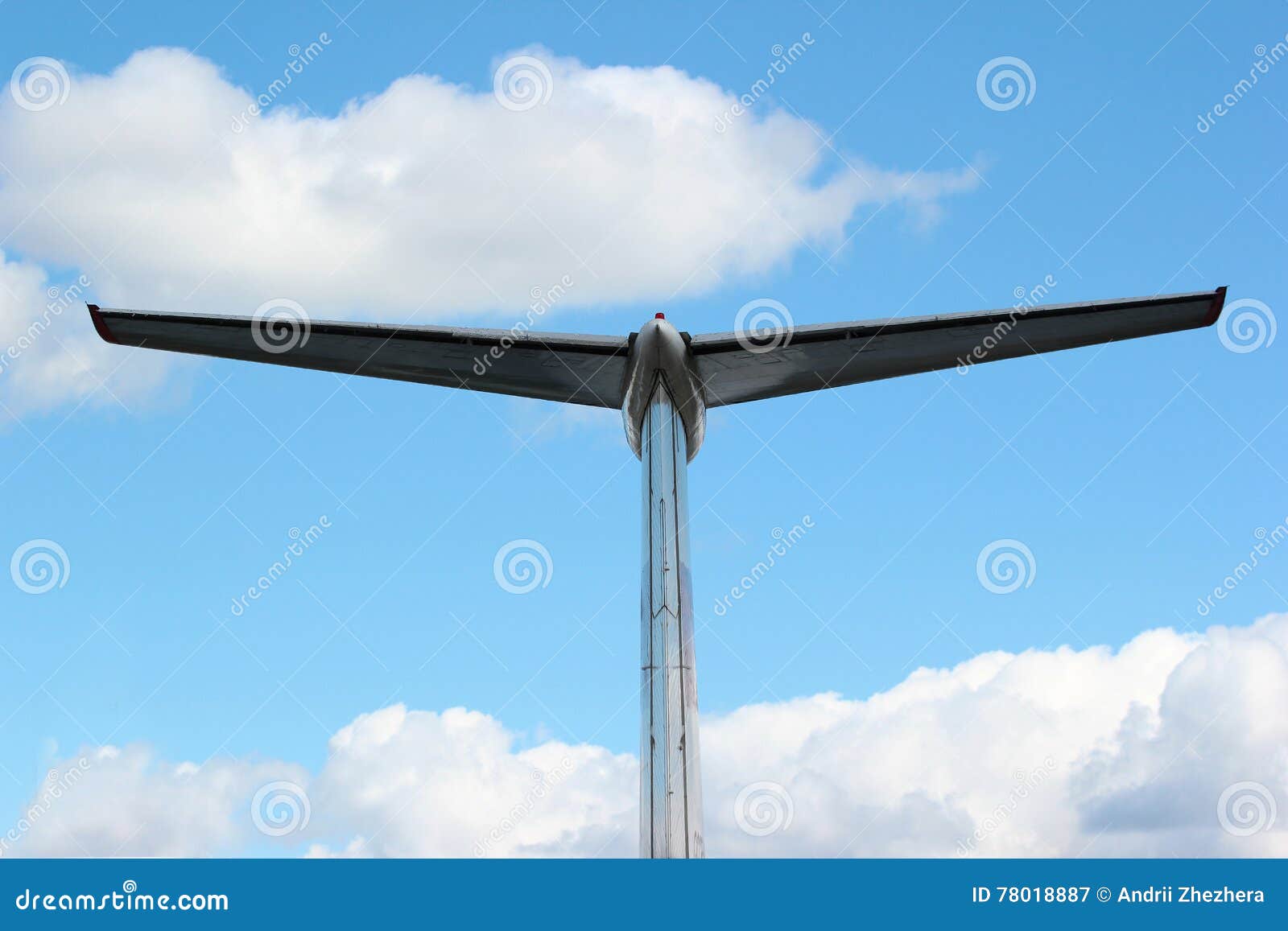 Tail Section of Passenger Airplane Stock Image - Image of background ...
