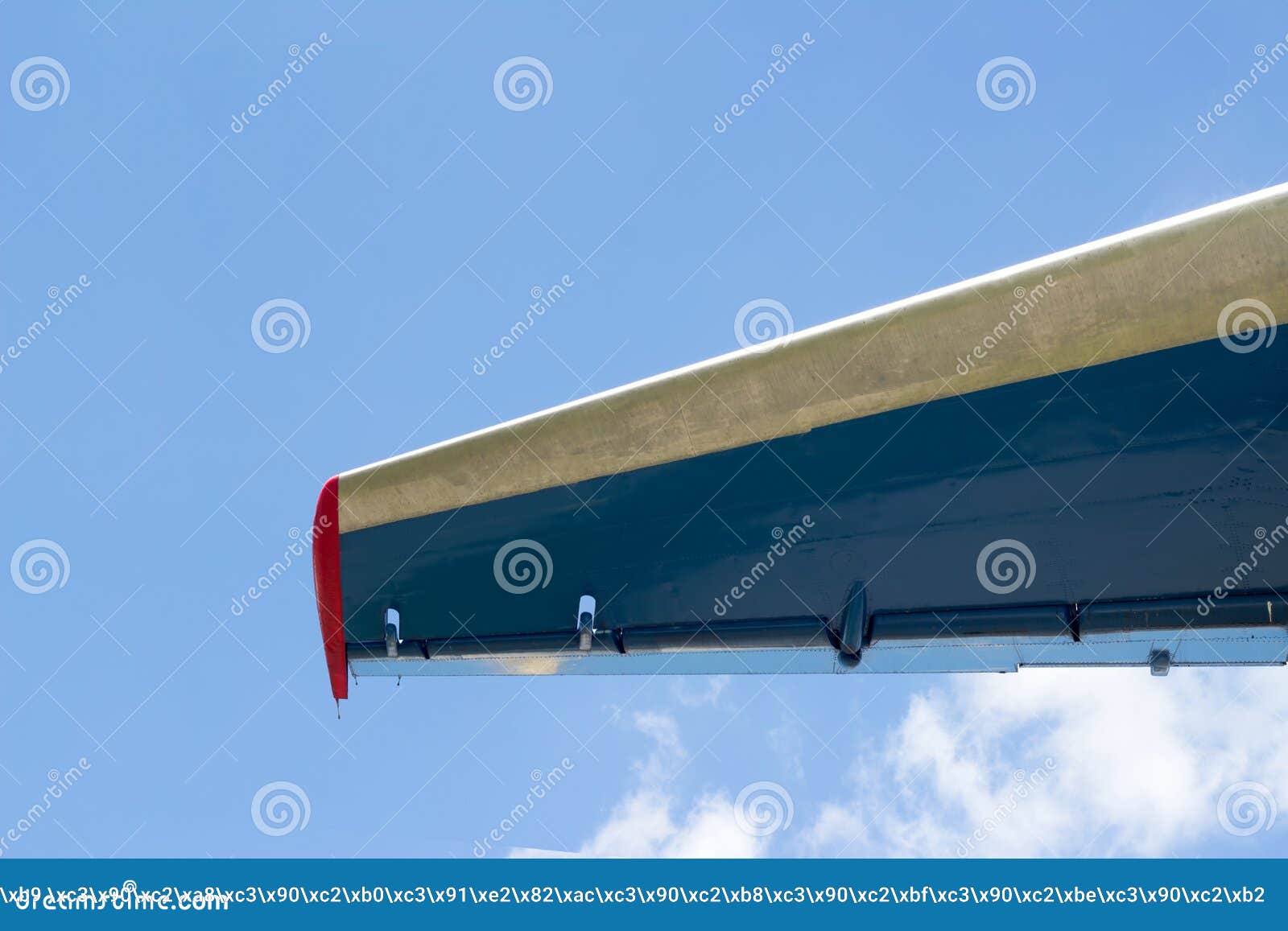 The Tail Unit of the Aircraft Stock Image - Image of colour, aluminum ...