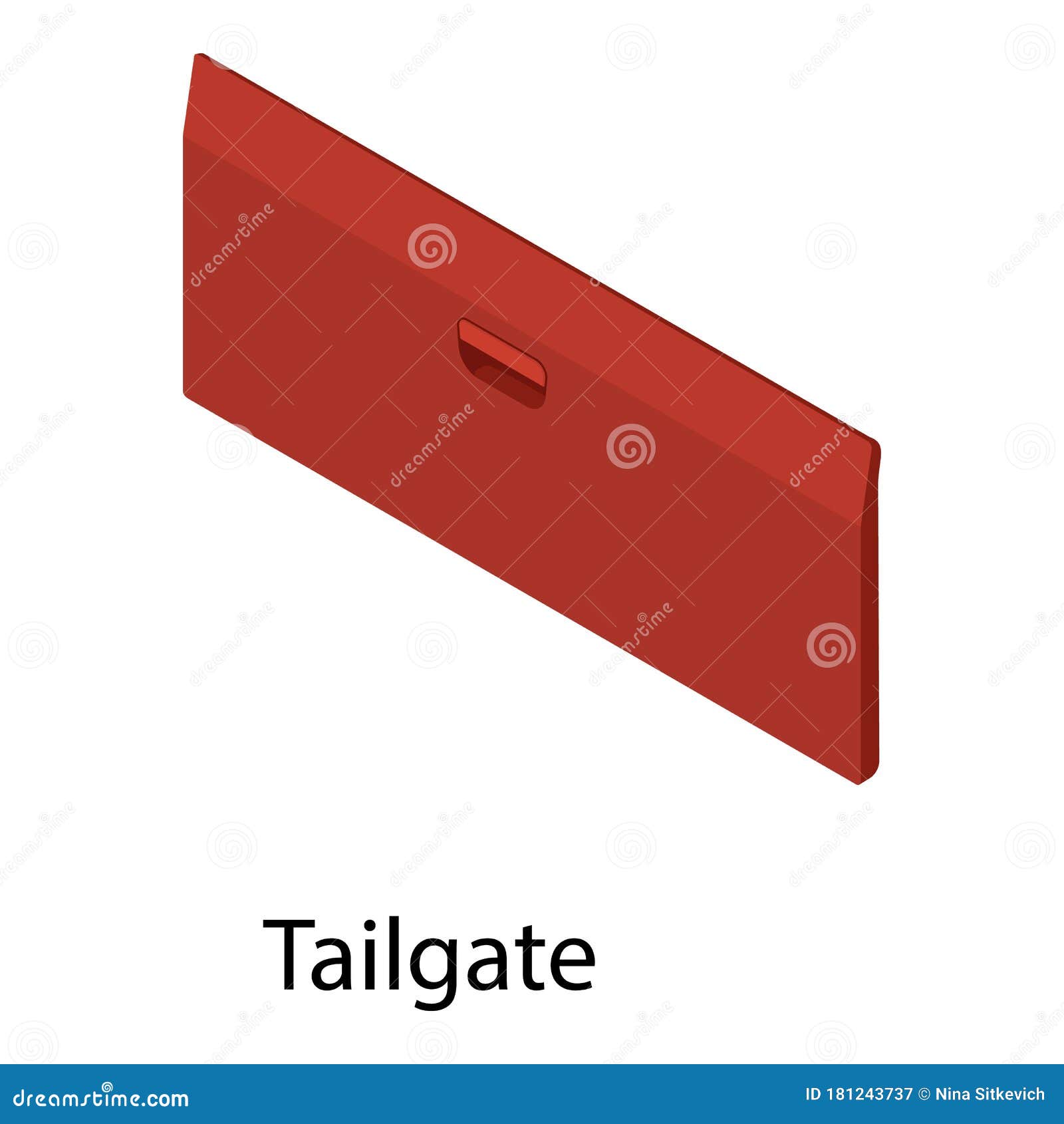 Car Tailgate Icon Vector. Trendy Flat Car Tailgate Icon From Car Parts ...