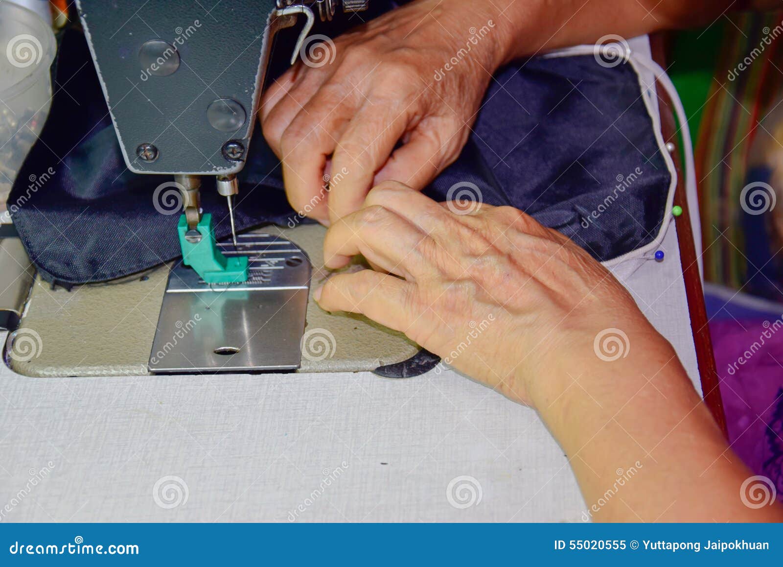 Tailor is Changing the Zip 2 Stock Image - Image of lightweight ...