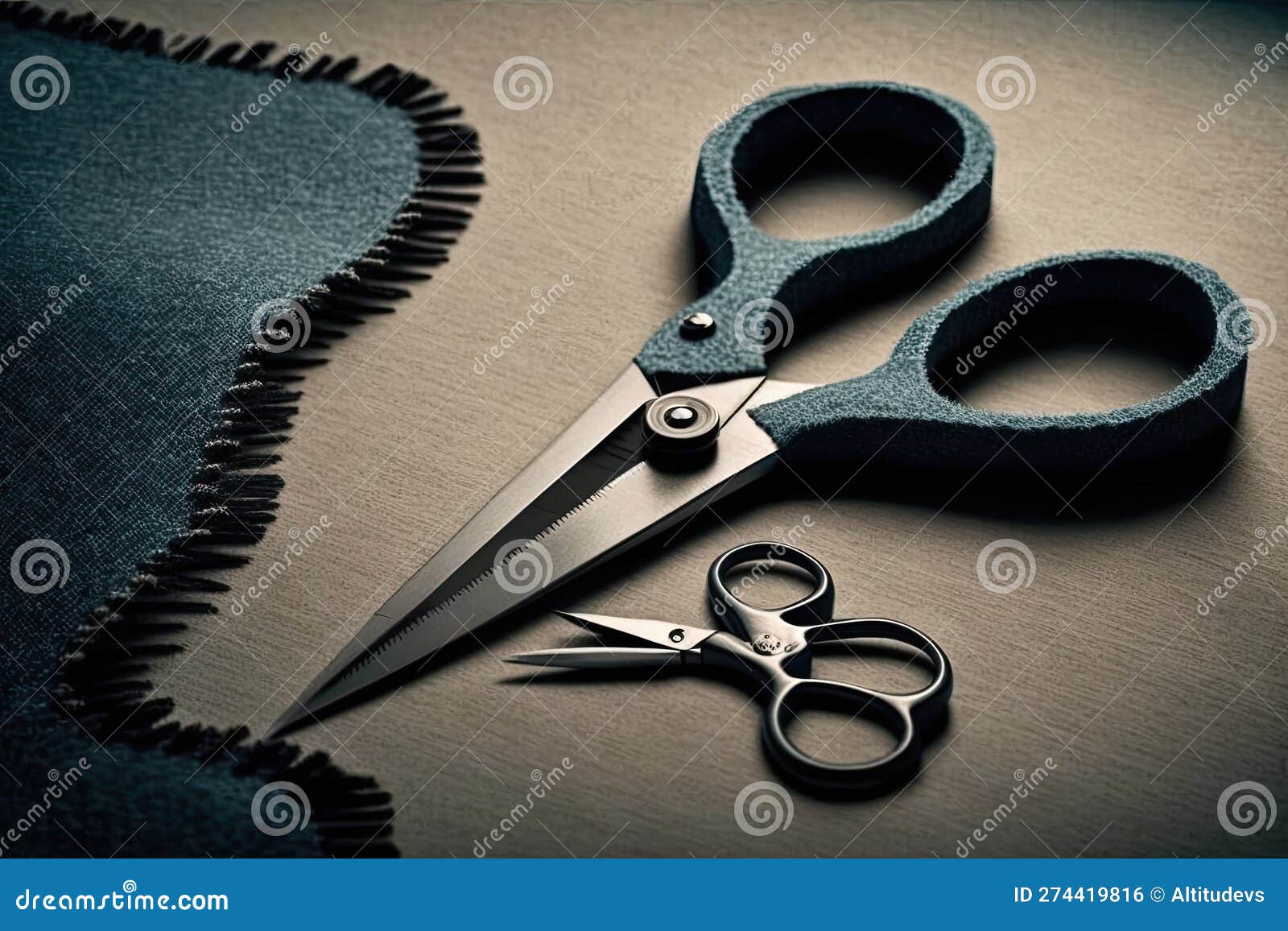 Tailor Cloth with Sharp Scissors, Creating Perfect Fit for New Garment ...