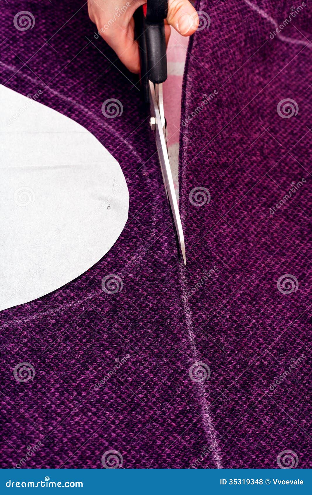 Tailor cut woollen clothes stock photo. Image of master - 35319348