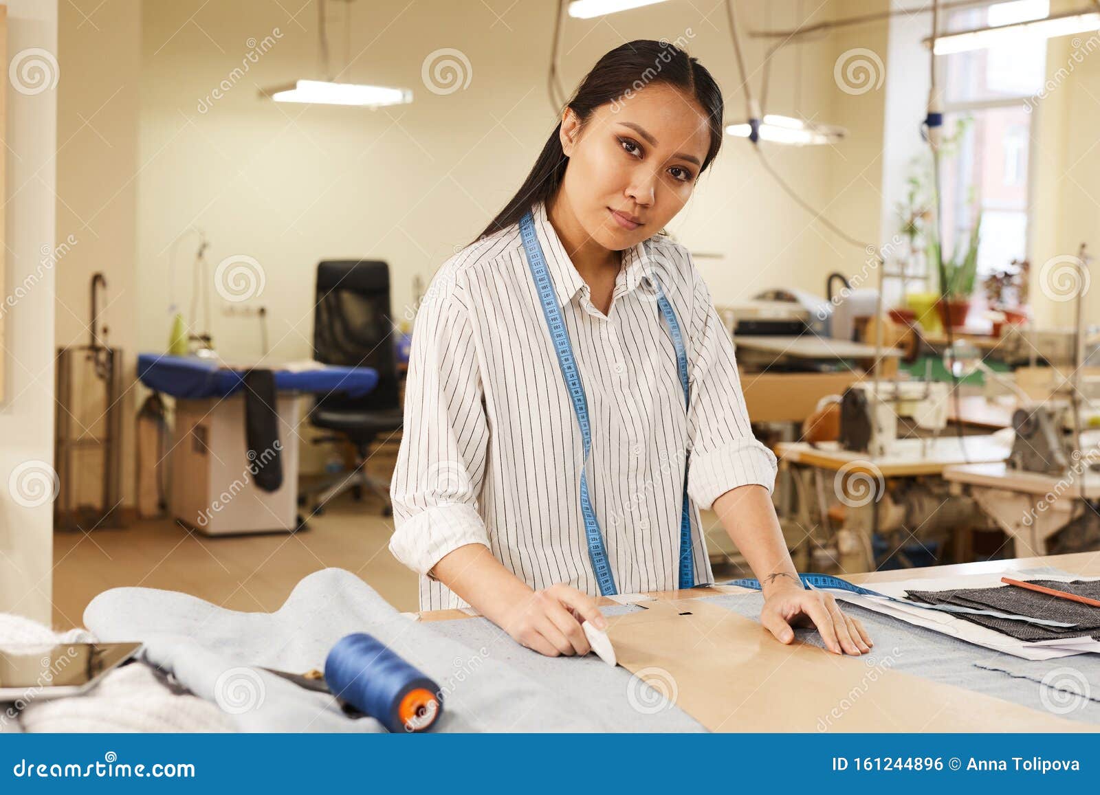 Tailor drawing pattern stock photo. Image of businesswoman - 161244896