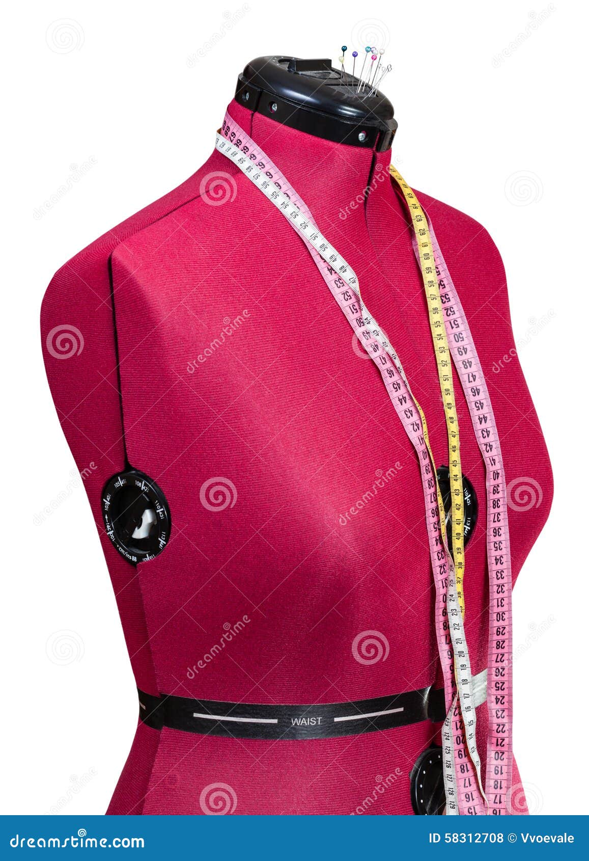Tailor Dummy - Female Mannequin Close Up Stock Photo - Image of design ...