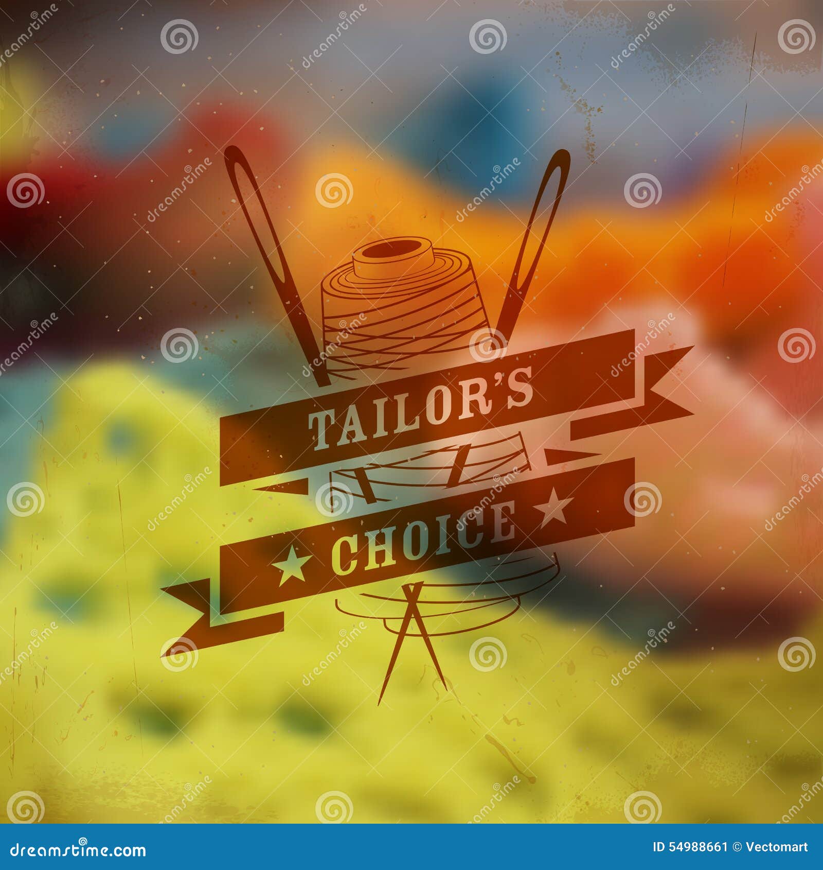 Tailor emblem stock vector. Illustration of label, customised - 54988661