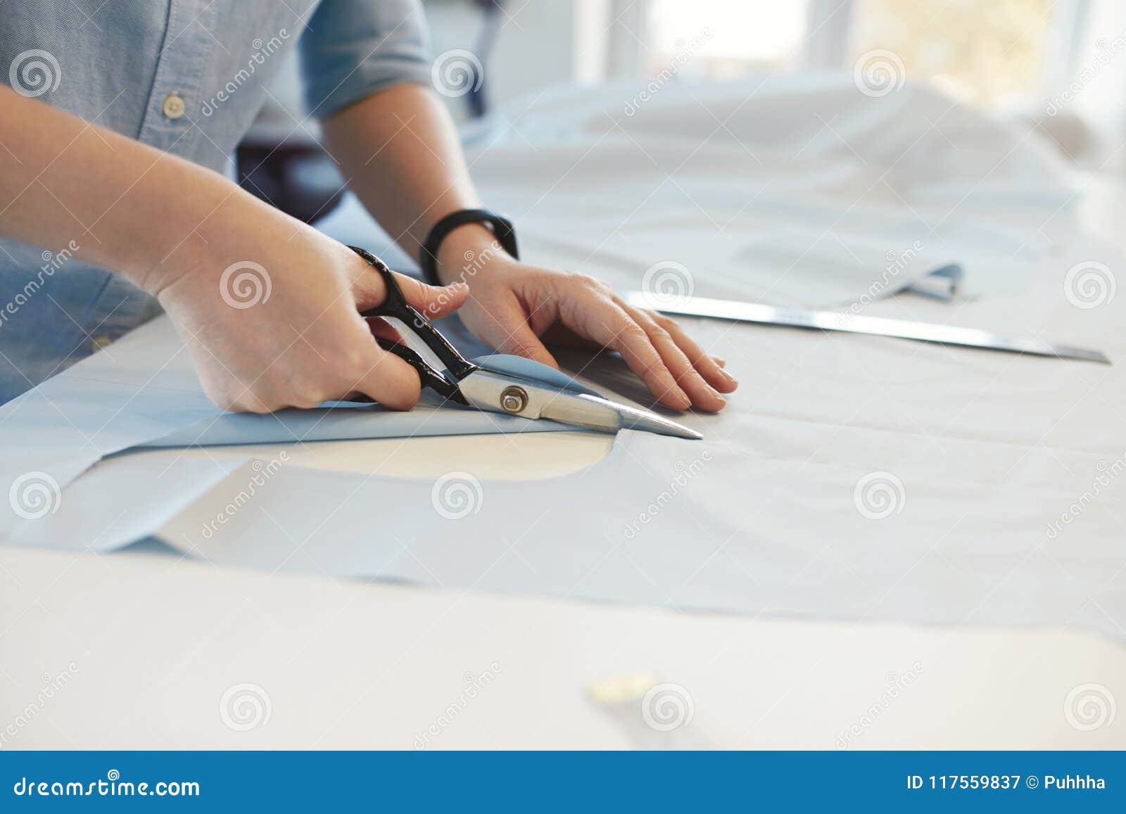 Scissors On Table Stock Photography | CartoonDealer.com #64018010