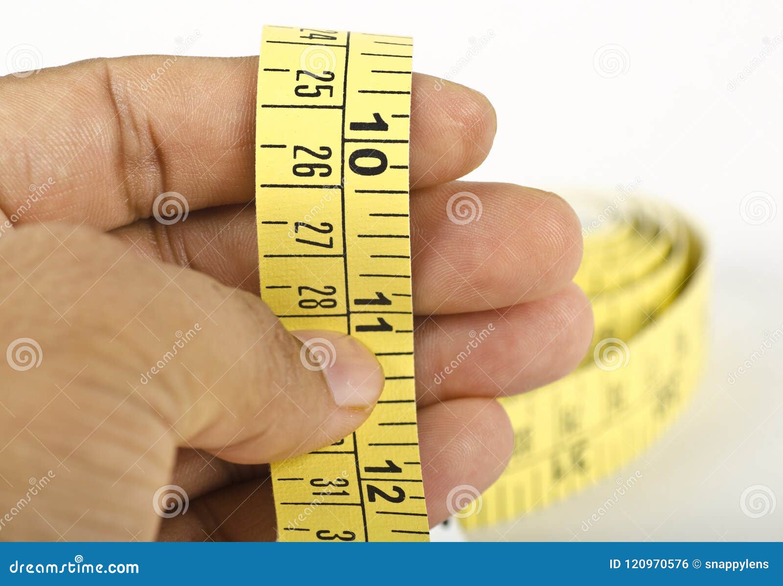 Tailor Holding a Measuring Tape Stock Photo - Image of accurate ...
