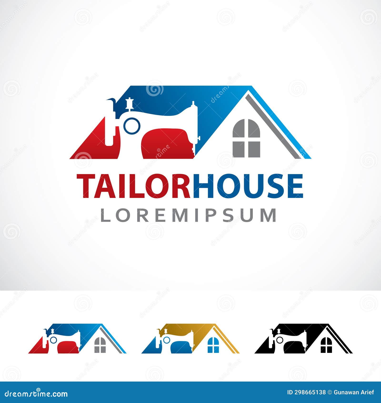 Tailor House Logo Design Template Stock Illustration - Illustration of ...