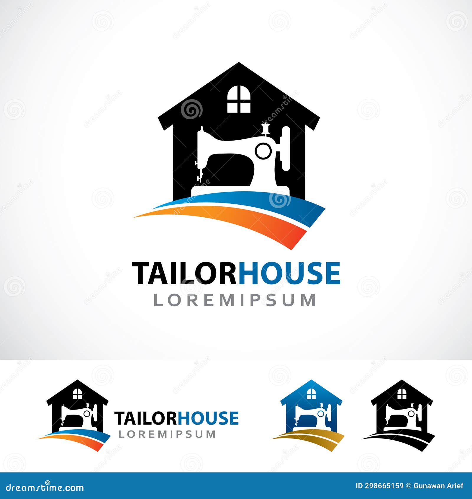 Tailor House Logo Design Template Stock Illustration - Illustration of ...