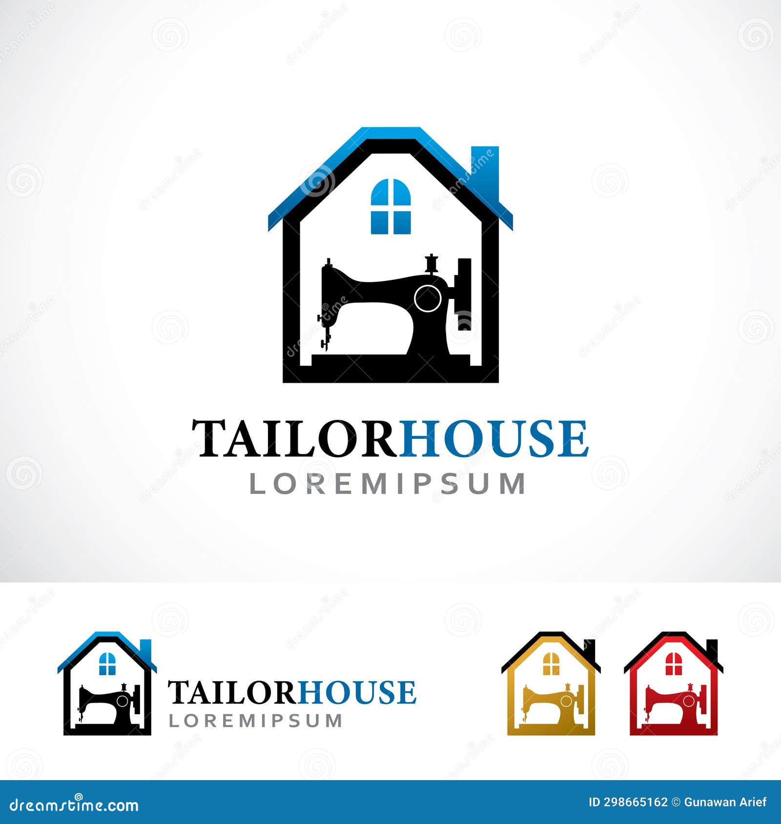 Tailor House Logo Design Template Stock Vector - Illustration of ...