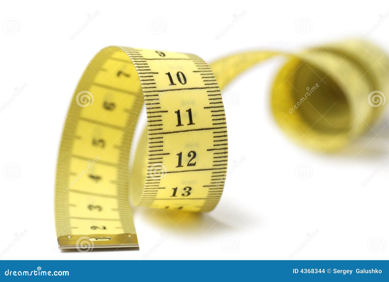 Tailor Measuring Tape Isolated Stock Photo - Image of dieting, number ...