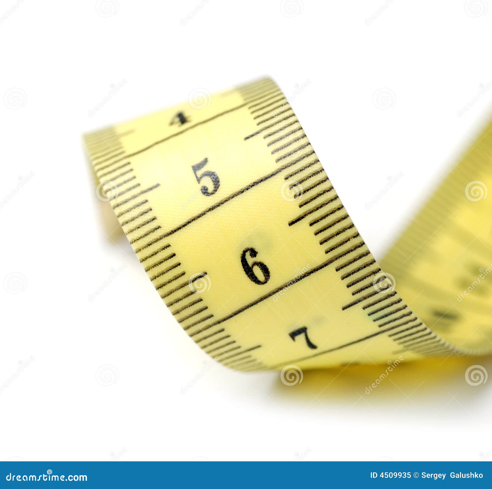 Tailor Measuring Tape Isolated Stock Image - Image of loss, millimeter ...