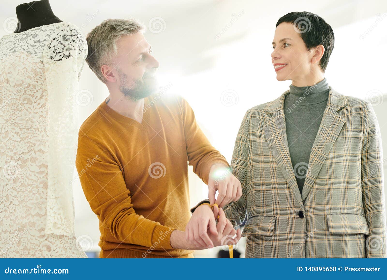 Tailor measuring wrist stock photo. Image of craft, business - 140895668