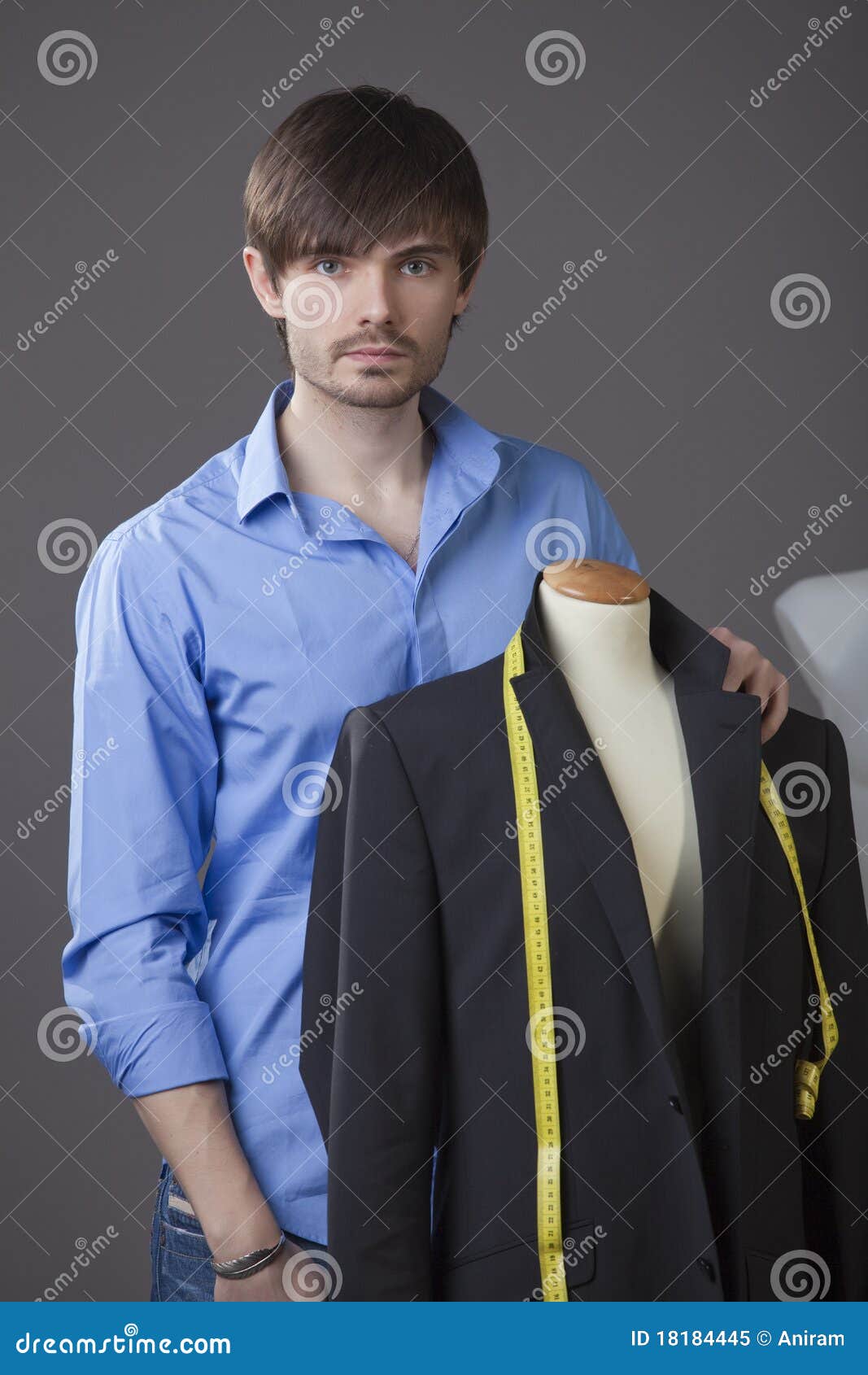 Tailor portrait stock image. Image of clothing, dressmaking - 18184445