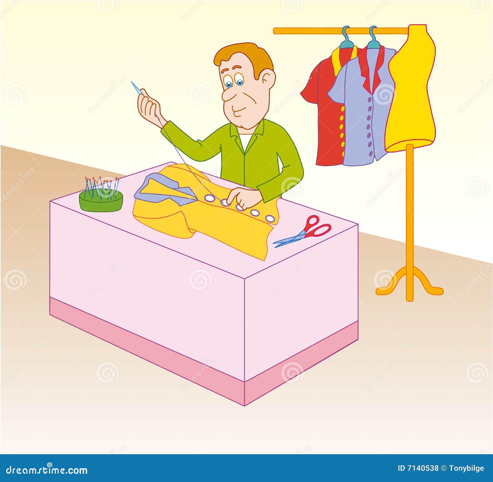 Tailor Cartoons, Illustrations & Vector Stock Images - 99992 Pictures ...