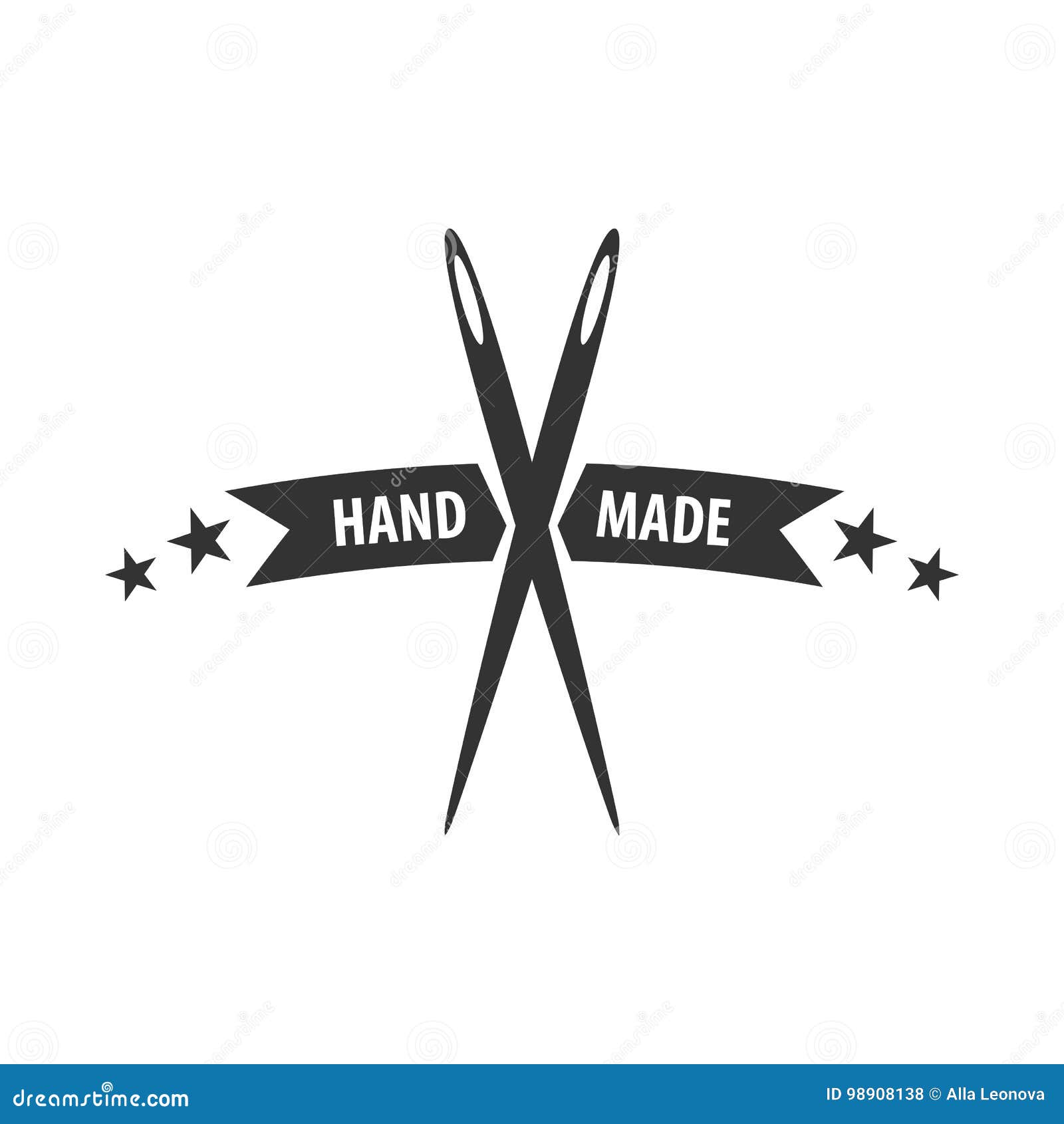 Tailor, Sewing, Handmade Logo or Emblem. Vector Illustration. Stock ...