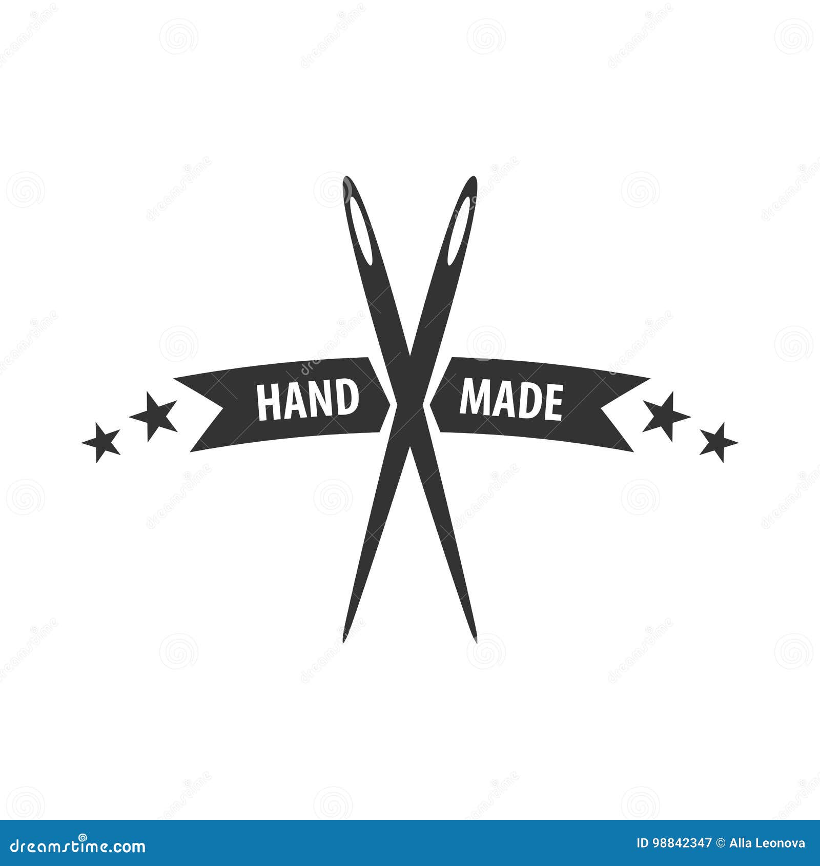 Tailor, Sewing, Handmade Logo or Emblem. Vector Illustration. Stock ...