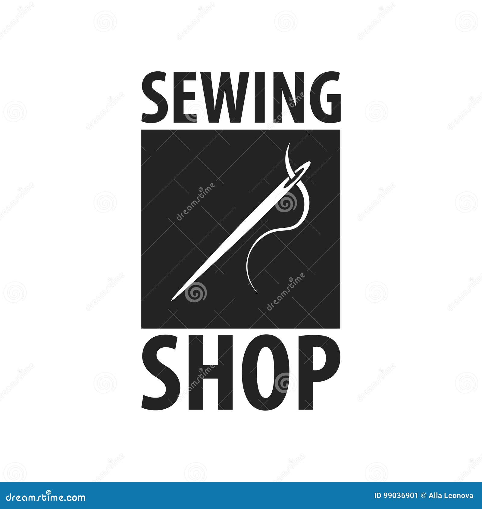 Tailor, Sewing, Handmade Logo or Emblem. Vector Illustration. Stock ...