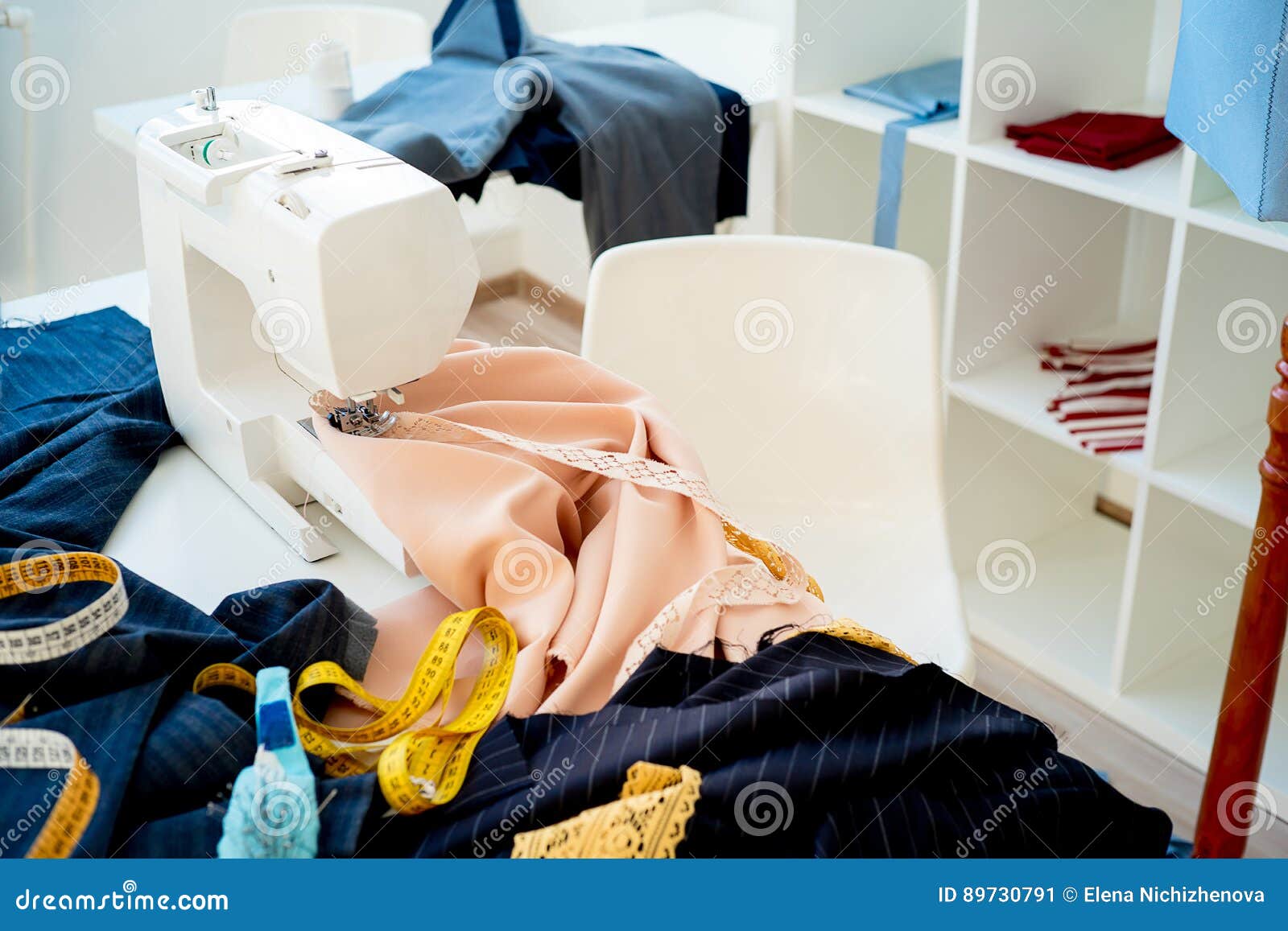 Tailor sewing tools stock image. Image of female, clothes - 89730791