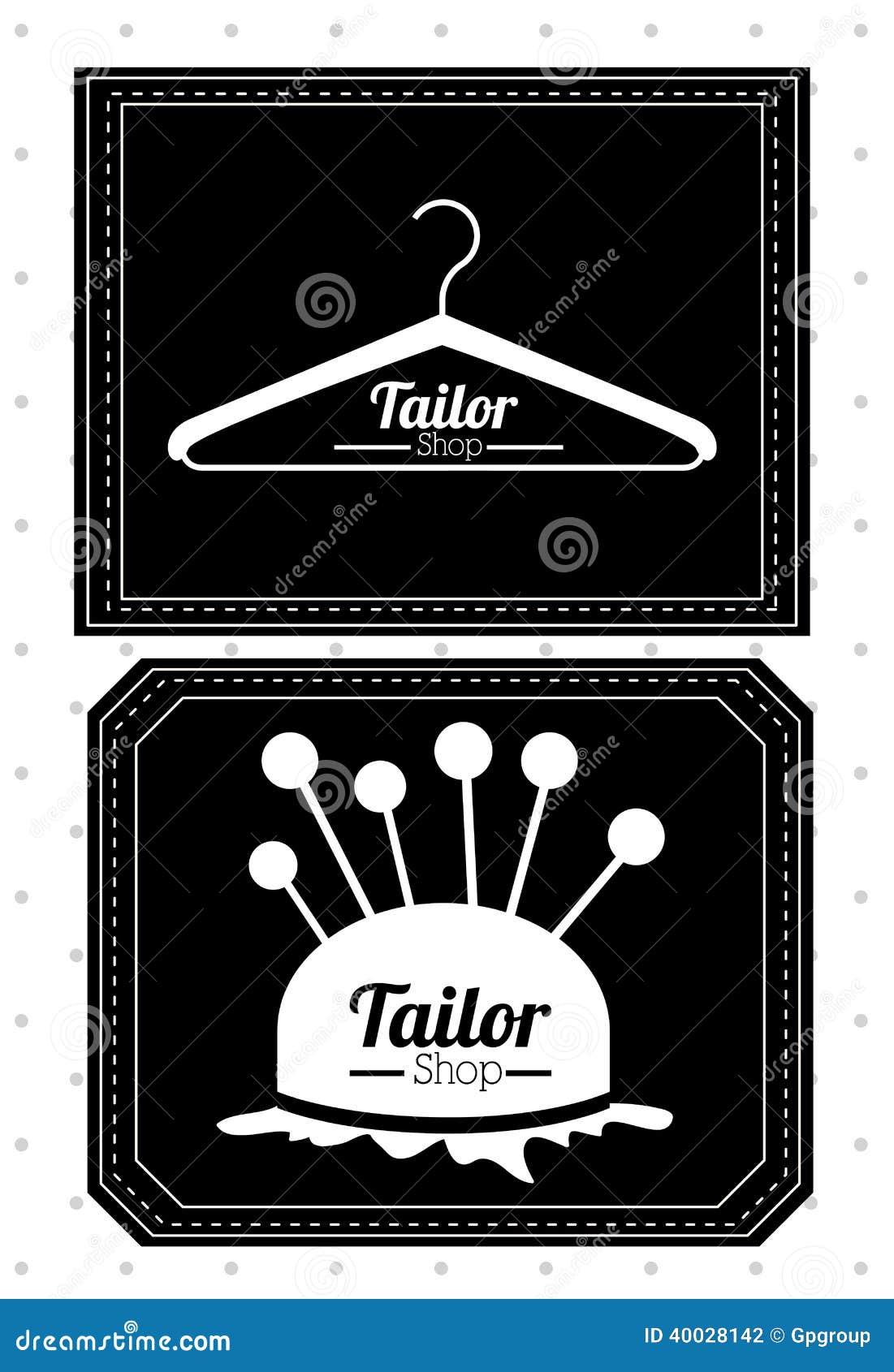Tailor shop design stock vector. Illustration of workshop - 40028142