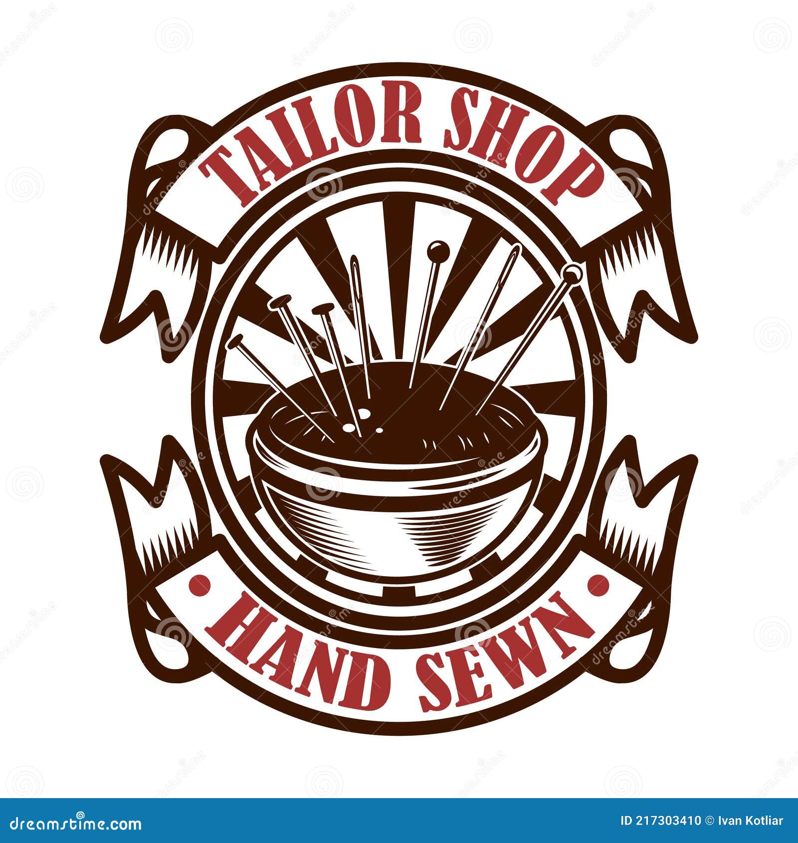 Tailor Shop Emblem Template. Design Element for Logo, Label, Sign ...