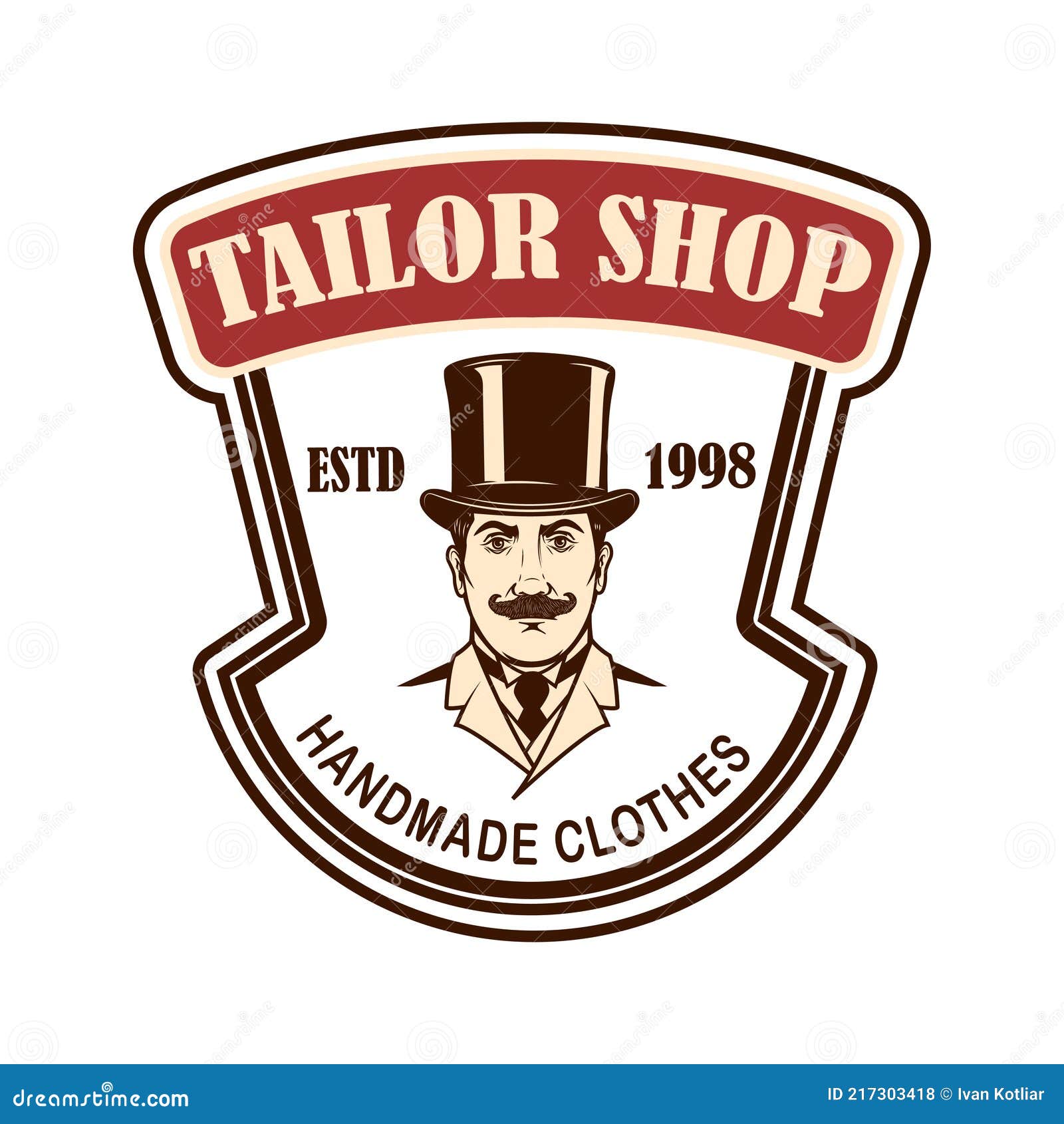 Tailor Shop Emblem Template. Design Element for Logo, Label, Sign ...