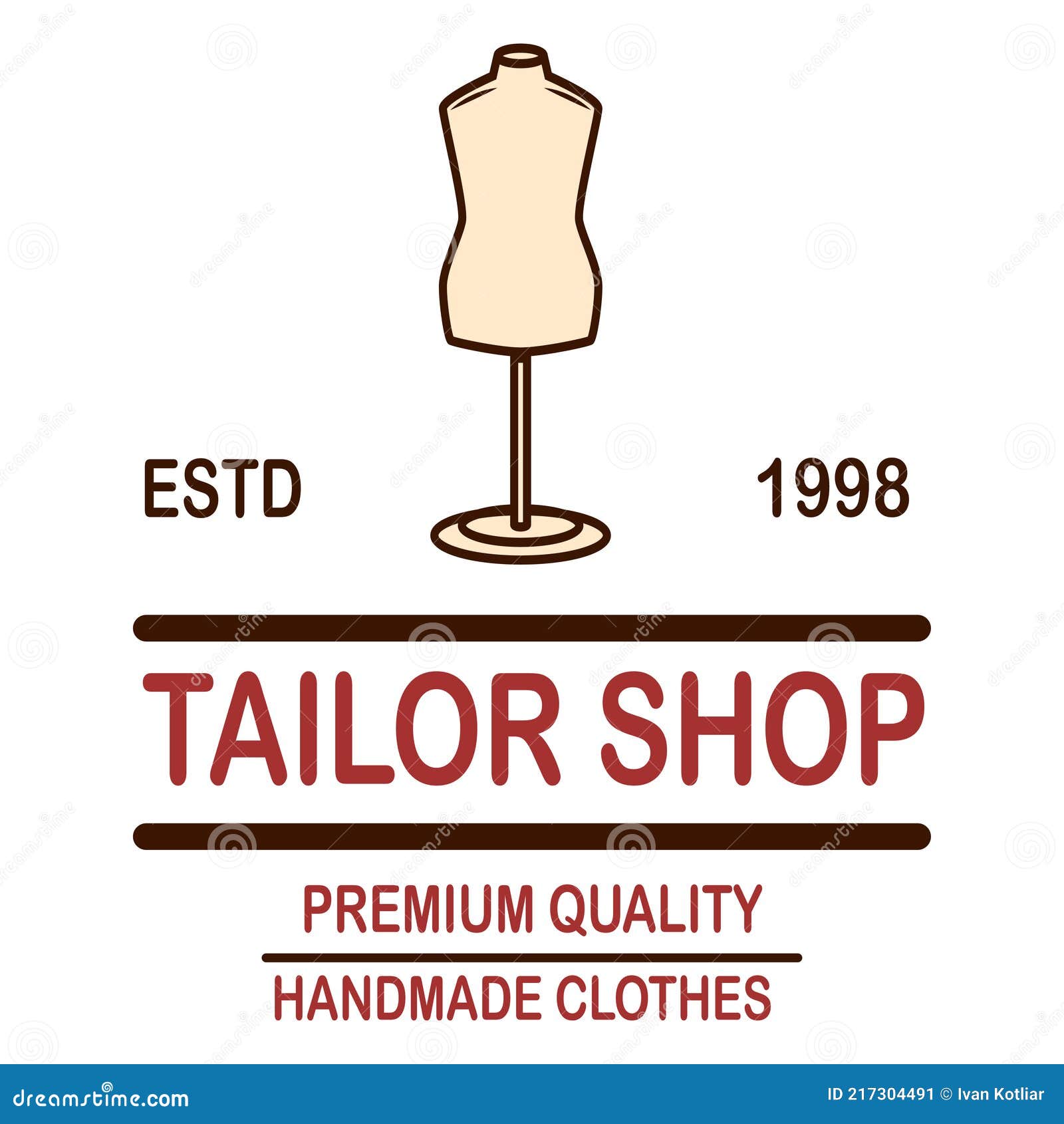 Tailor Shop Emblem Template. Design Element for Logo, Label, Sign ...