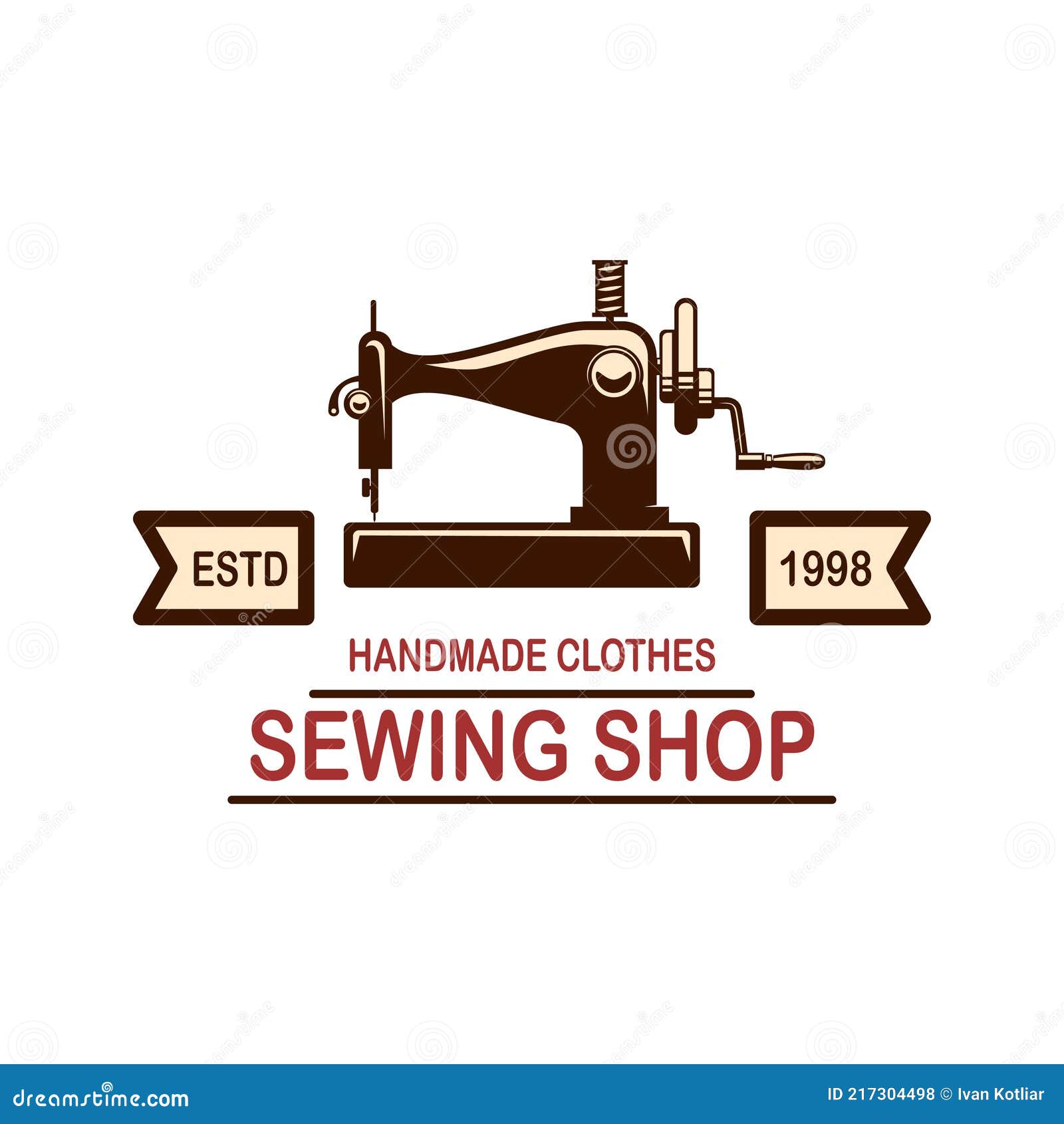 Tailor Shop Emblem Template. Design Element for Logo, Label, Sign ...