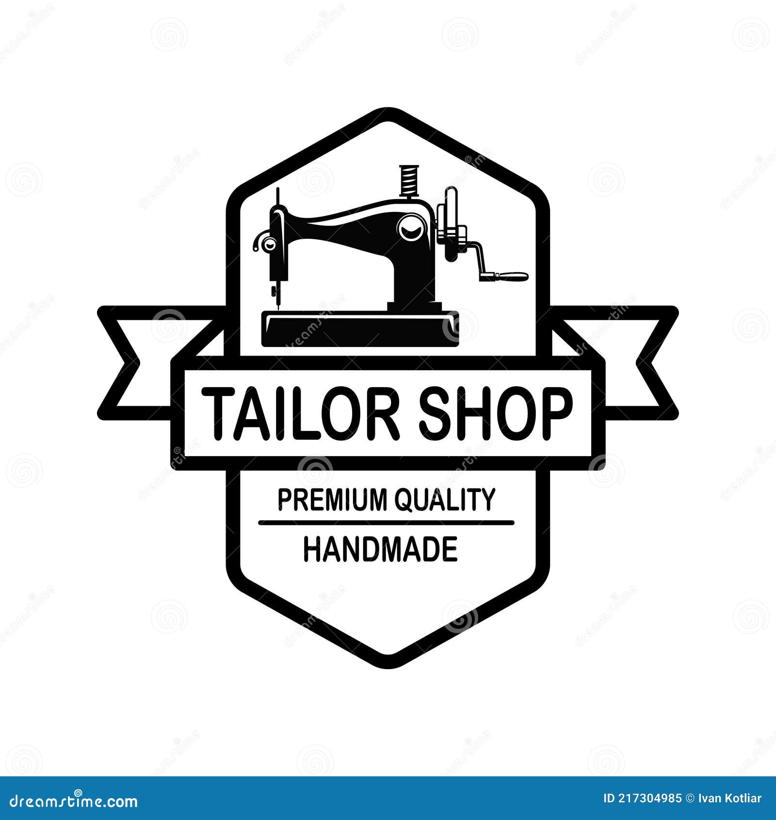 Tailor Shop Emblem Template. Design Element for Logo, Label, Sign ...