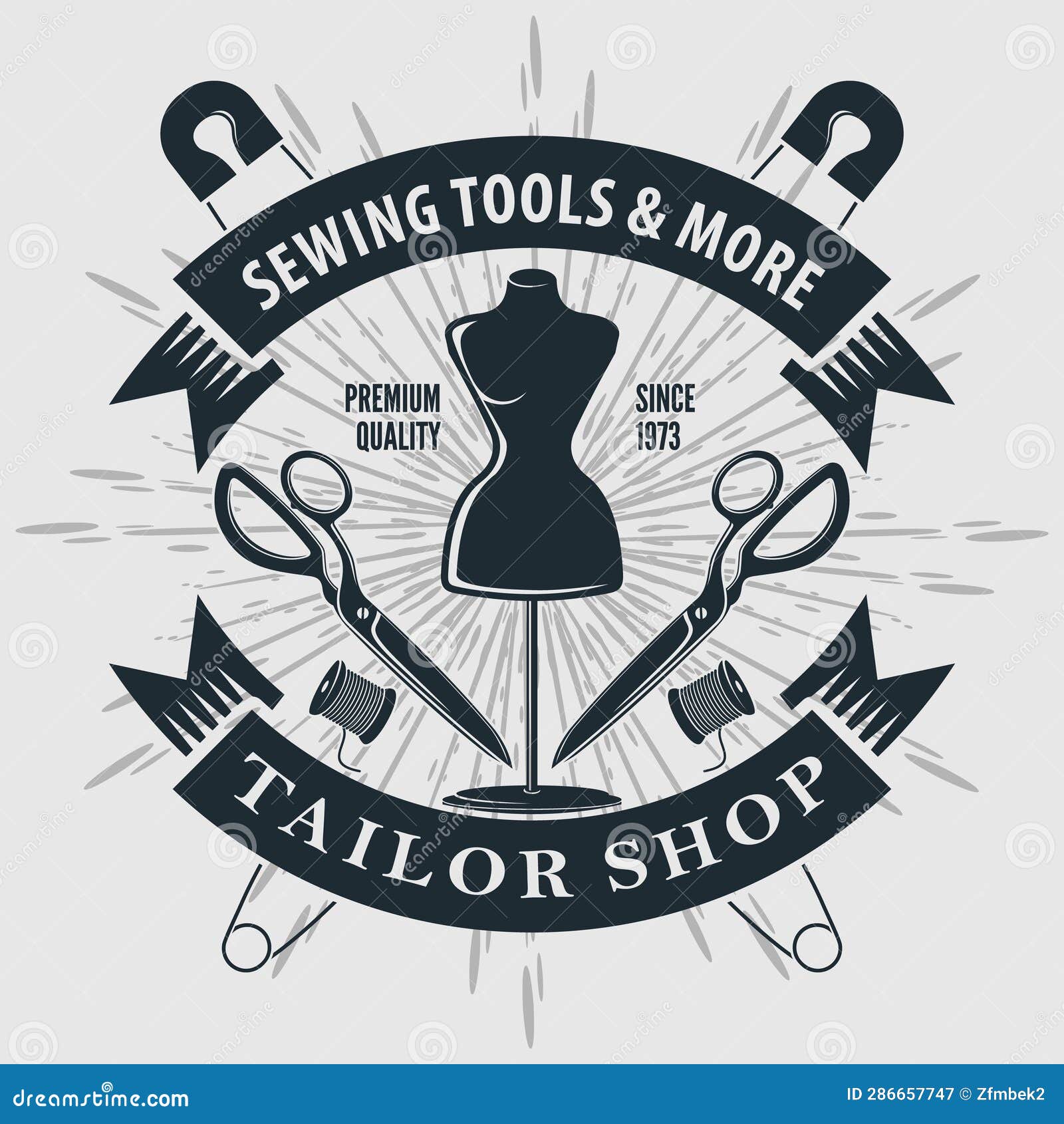 Tailor Shop Poster, Banner Template Stock Vector - Illustration of suit ...