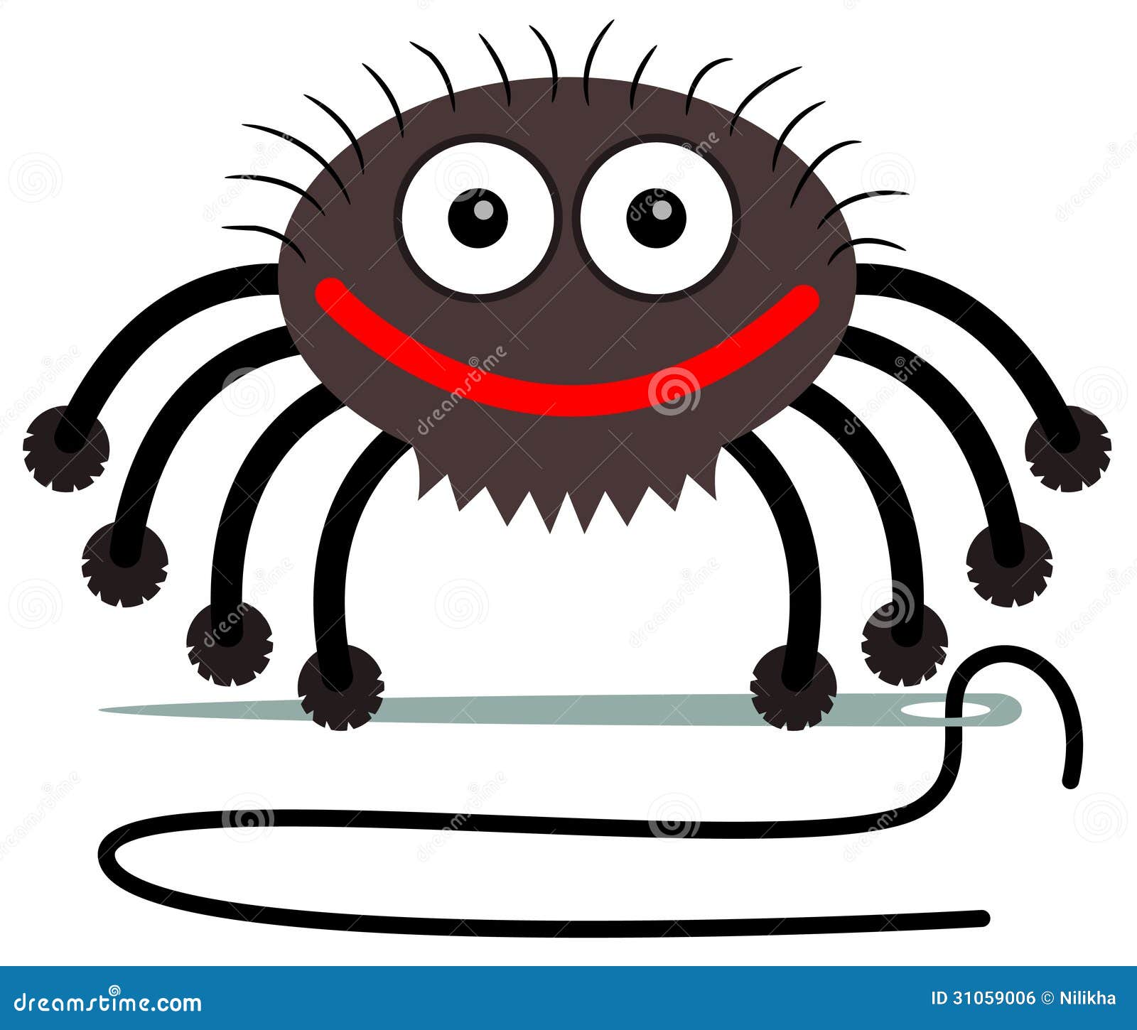 Tailor spider stock illustration. Illustration of animal - 31059006