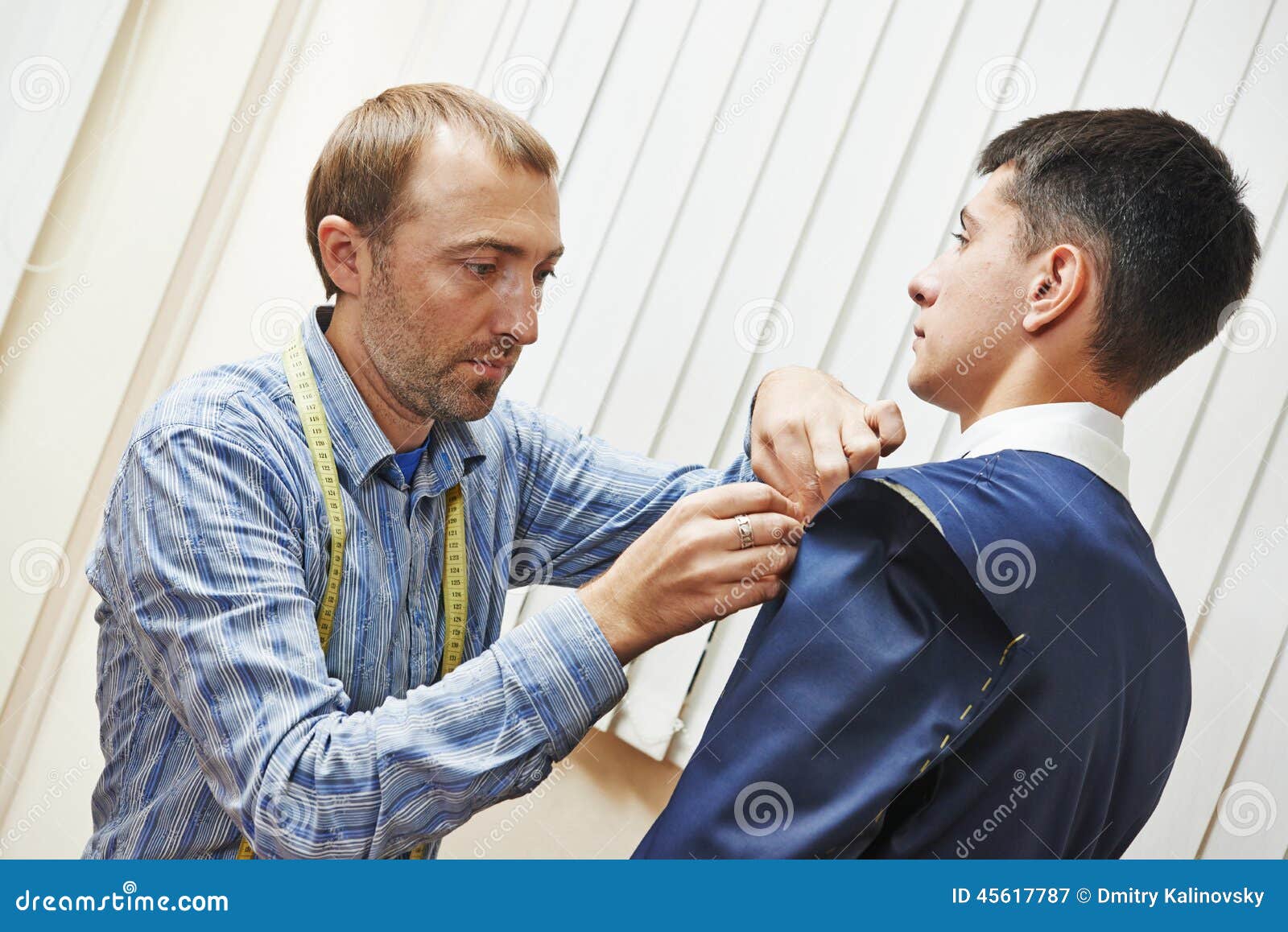 Tailor suit fitting stock image. Image of manufacture - 45617787
