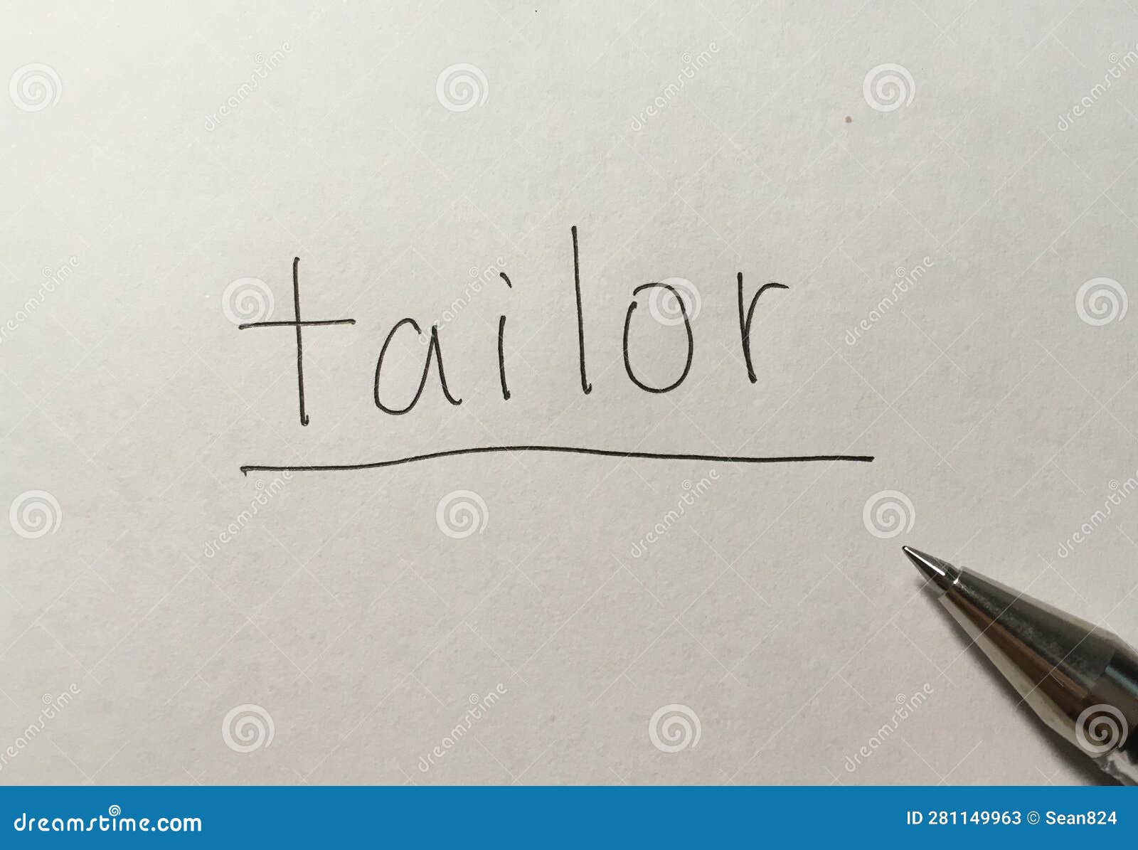 Tailor stock image. Image of paper, symbol, concept - 281149963
