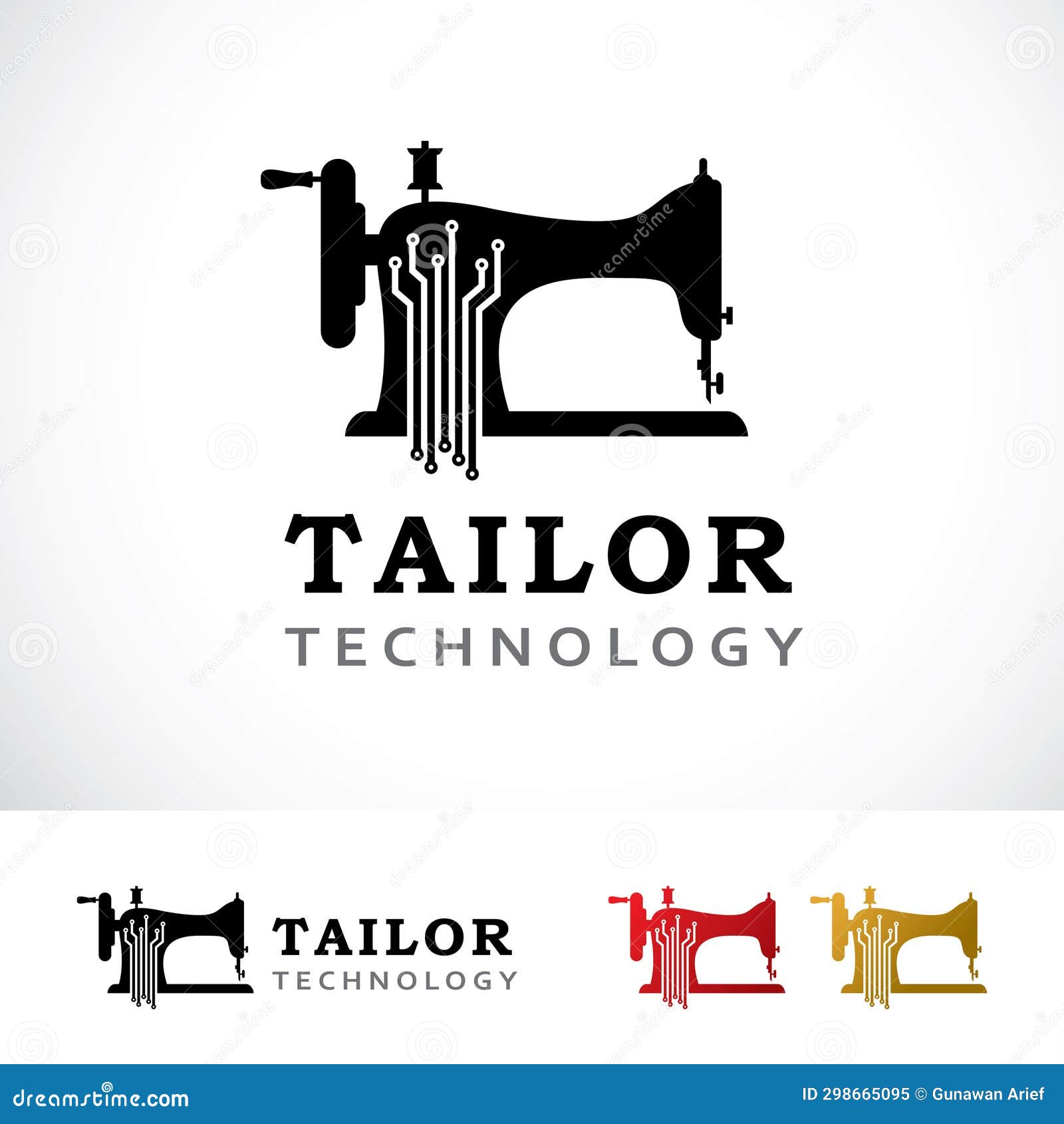 Tailor Technology Logo Design Template Stock Illustration - Illustration of factory, object ...