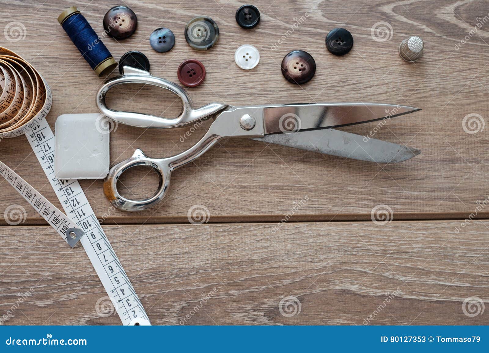 Tailor tools stock image. Image of hand, measuring, craft - 80127353