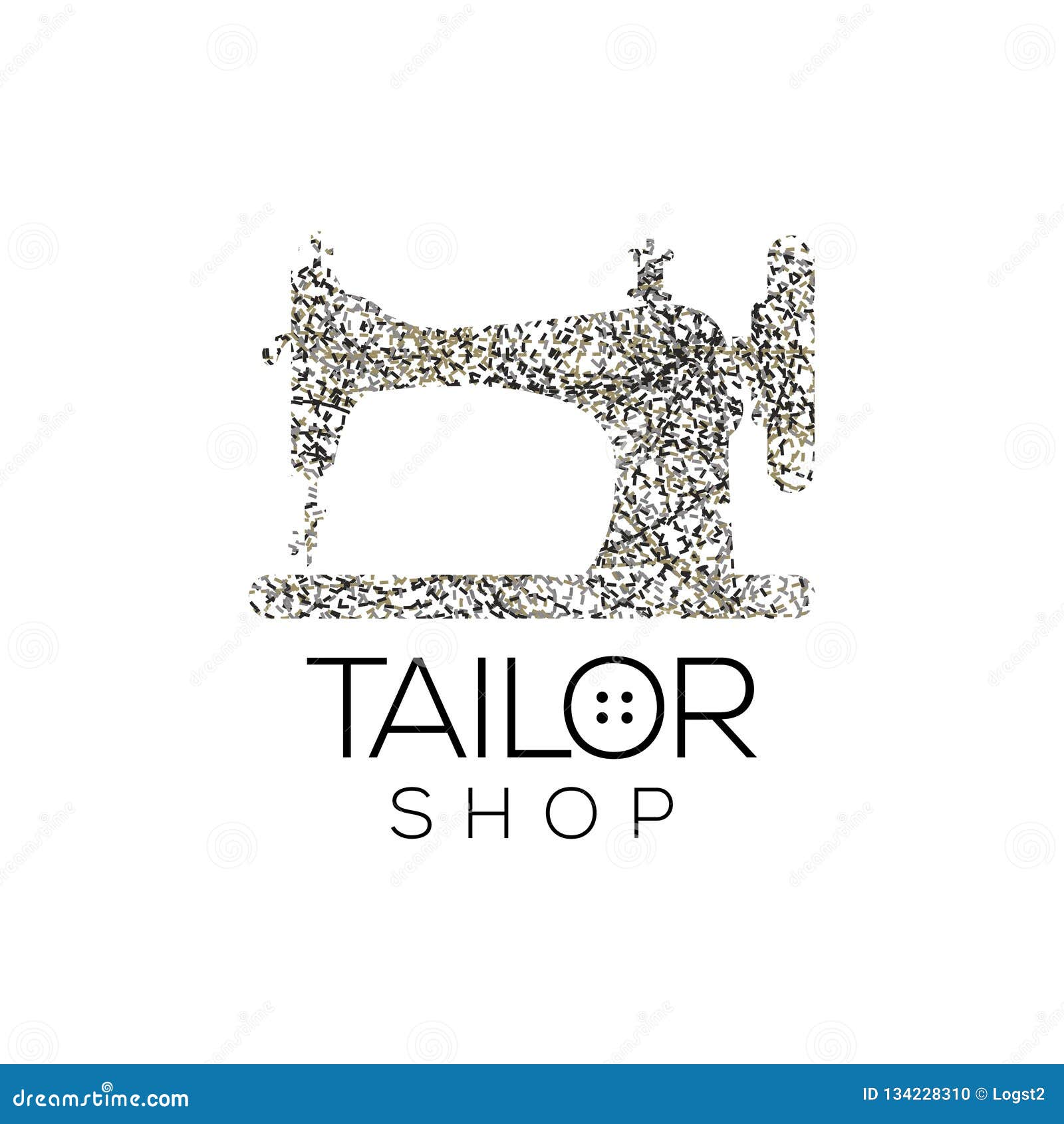 Tailor Vector Logo. Sewing Machine Logo Template. Fashion Logo Stock ...