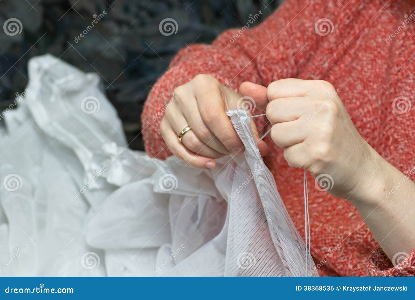 Tailor work. stock photo. Image of person, hand, female - 38368536