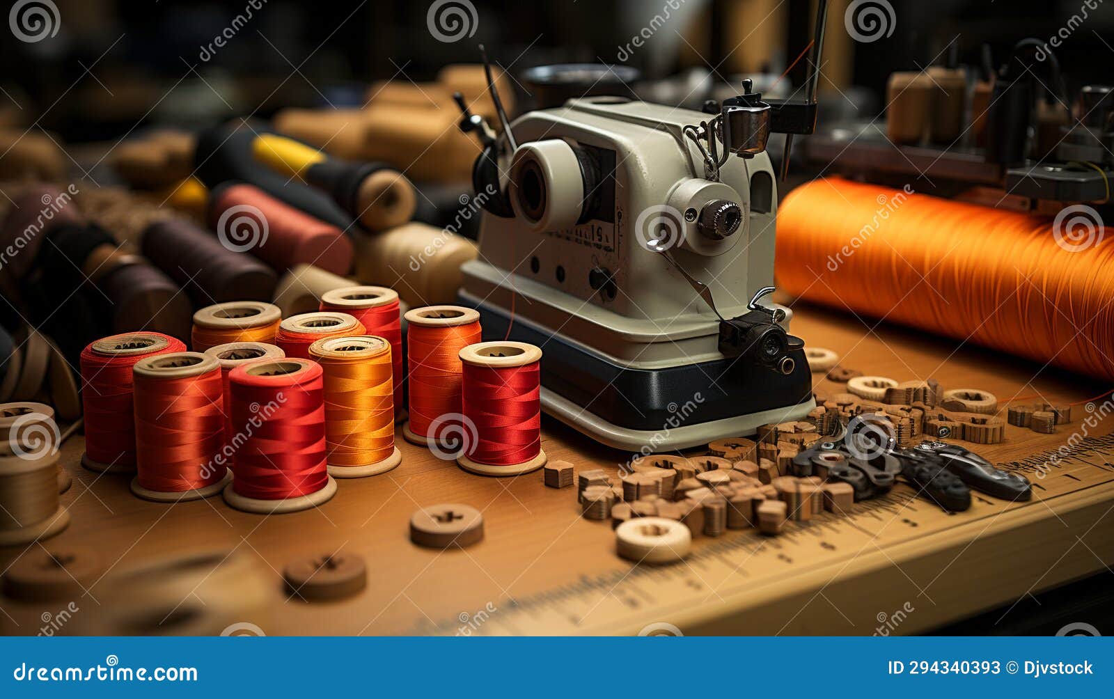 Tailor Workshop Sewing Machine, Spools, Thread, Creativity ...
