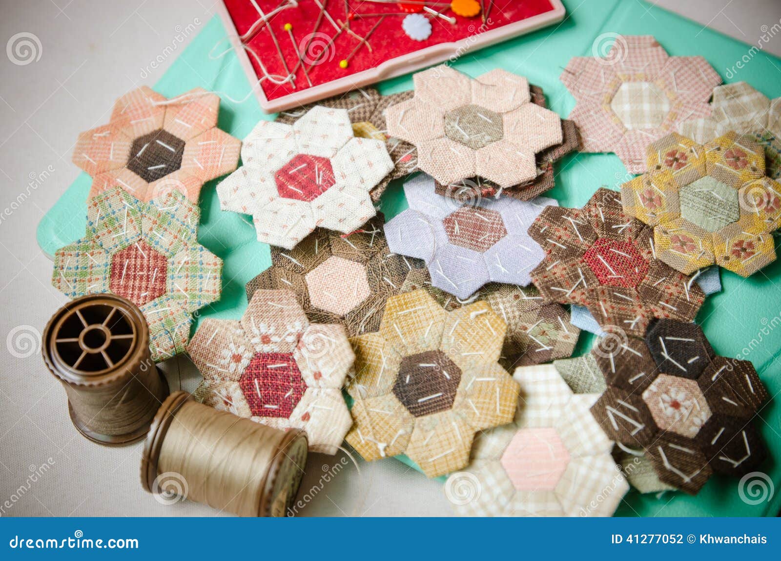 Tailoring Hobby Accessories. Sewing Craft Kit Stock Photo - Image of ...