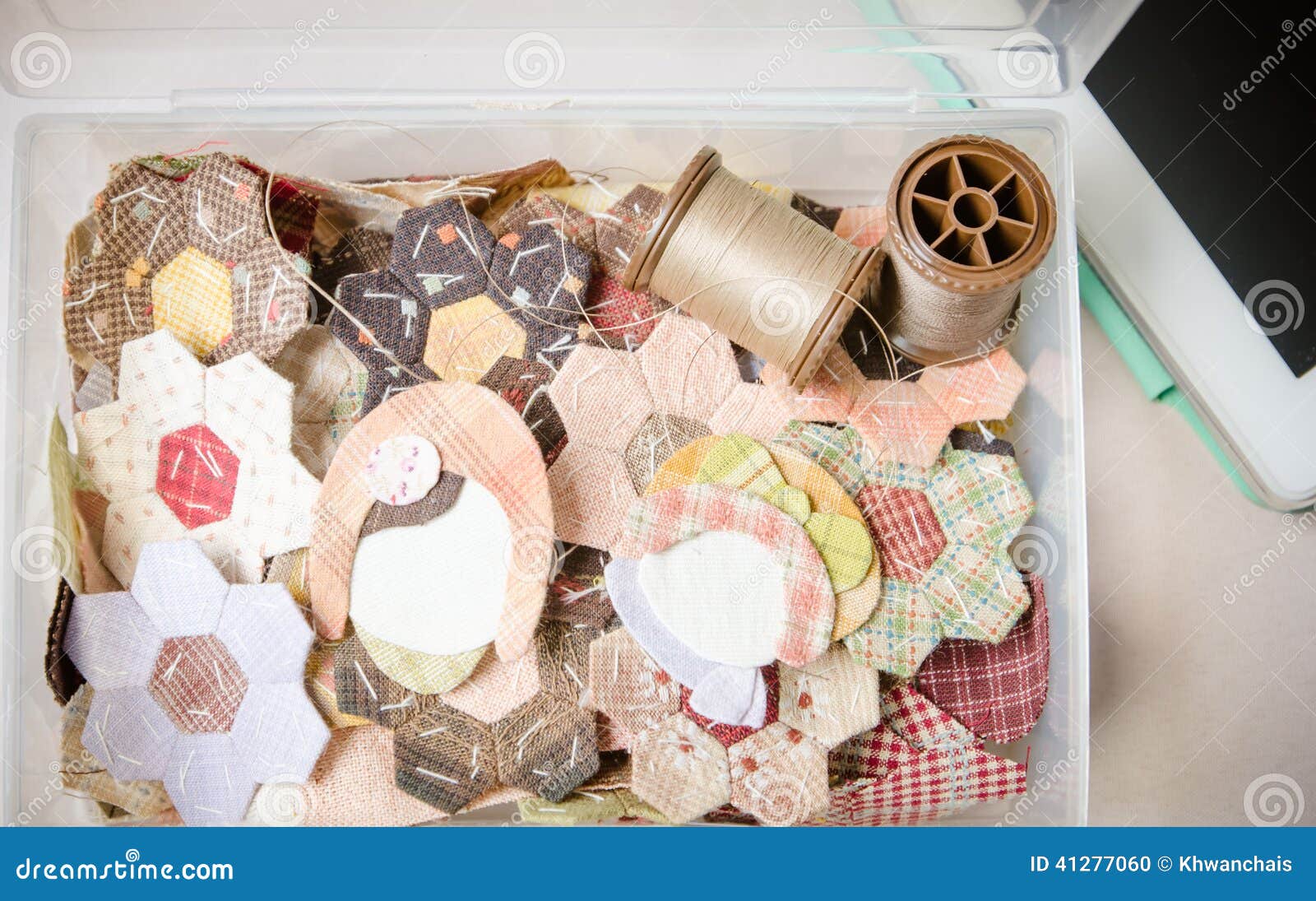 Tailoring Hobby Accessories. Sewing Craft Kit Stock Photo - Image of ...