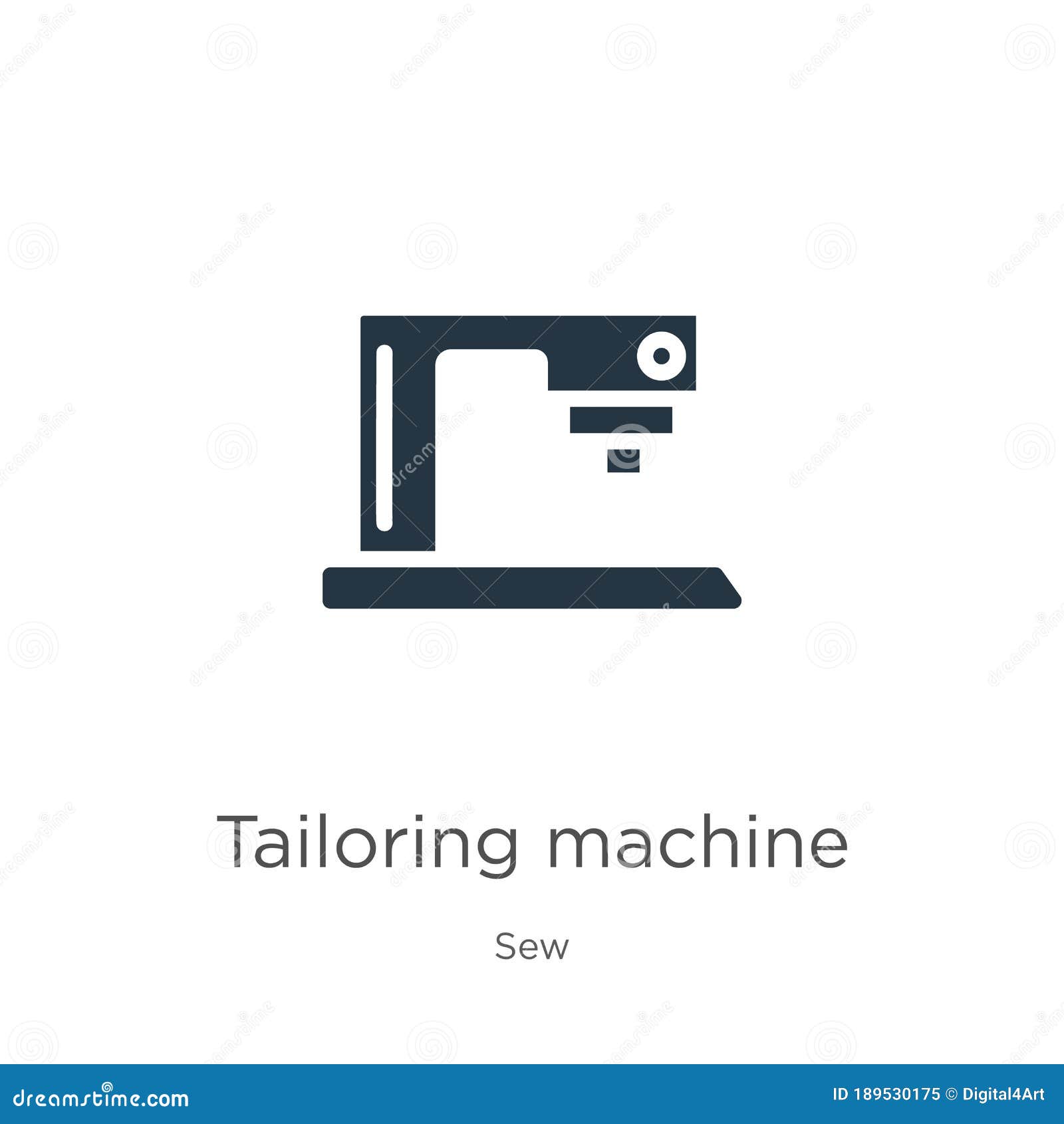 Tailoring Machine Icon Vector. Trendy Flat Tailoring Machine Icon from ...