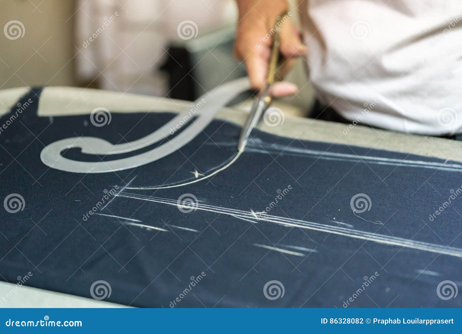 Tailoring, Patterning by Hand ,tailor Stock Photo - Image of human ...