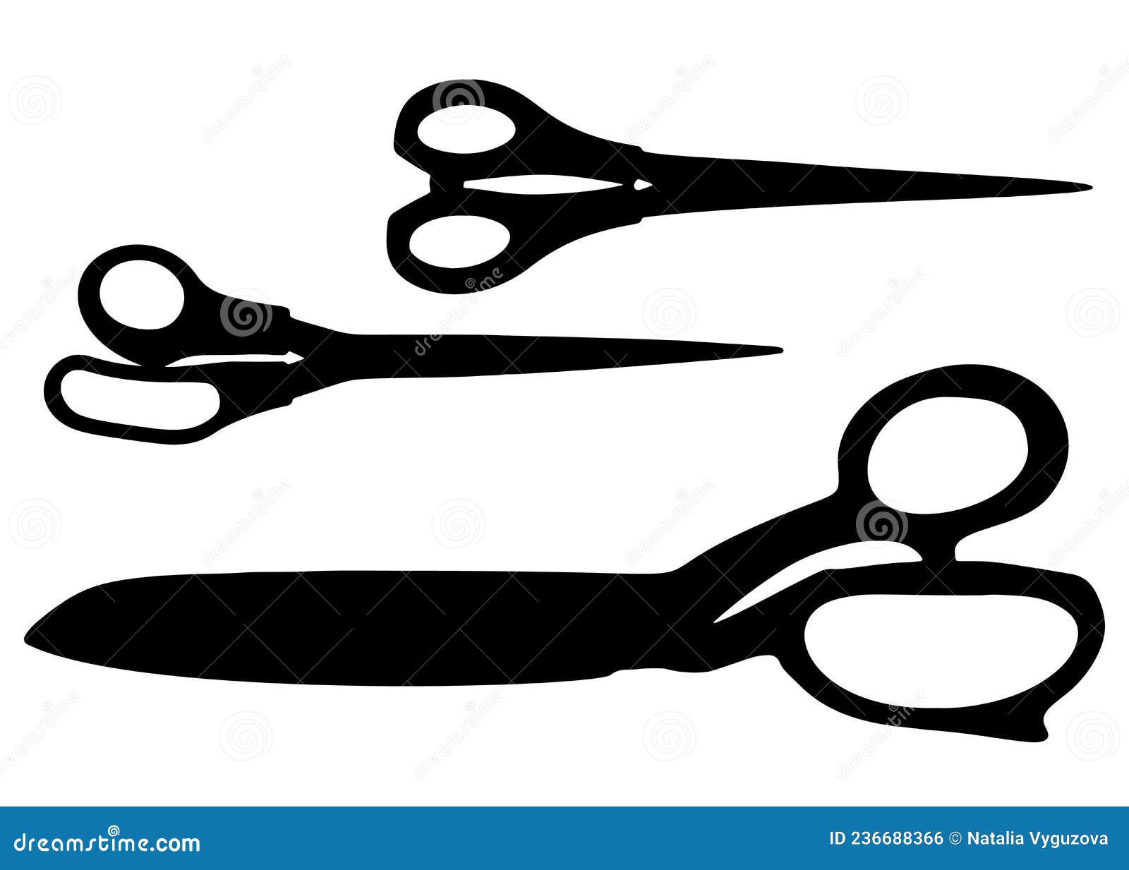 Tailoring Scissors. Vector Image Stock Vector - Illustration of ...