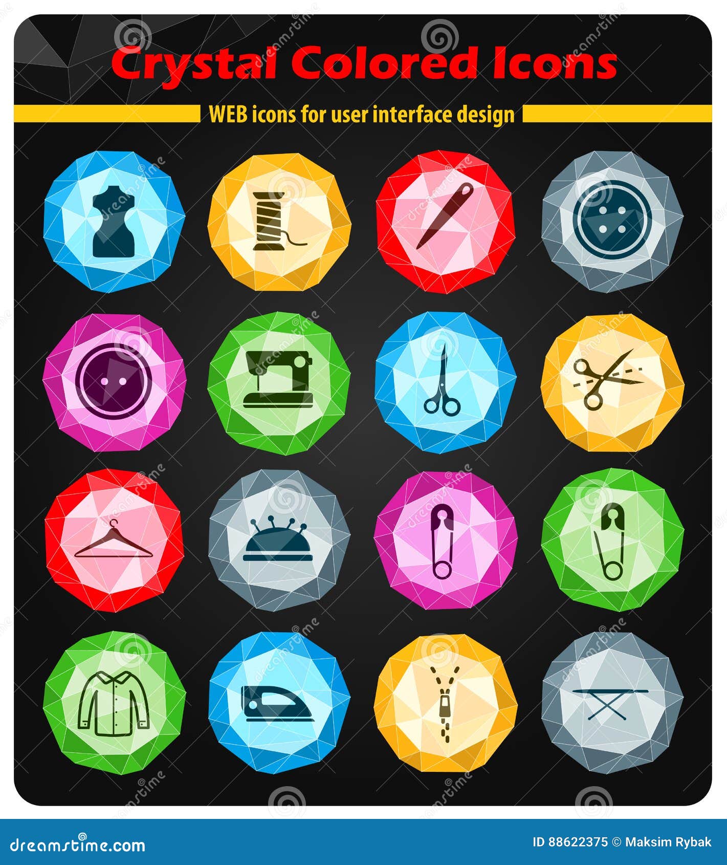 Tailoring simply icons stock illustration. Illustration of sewing ...