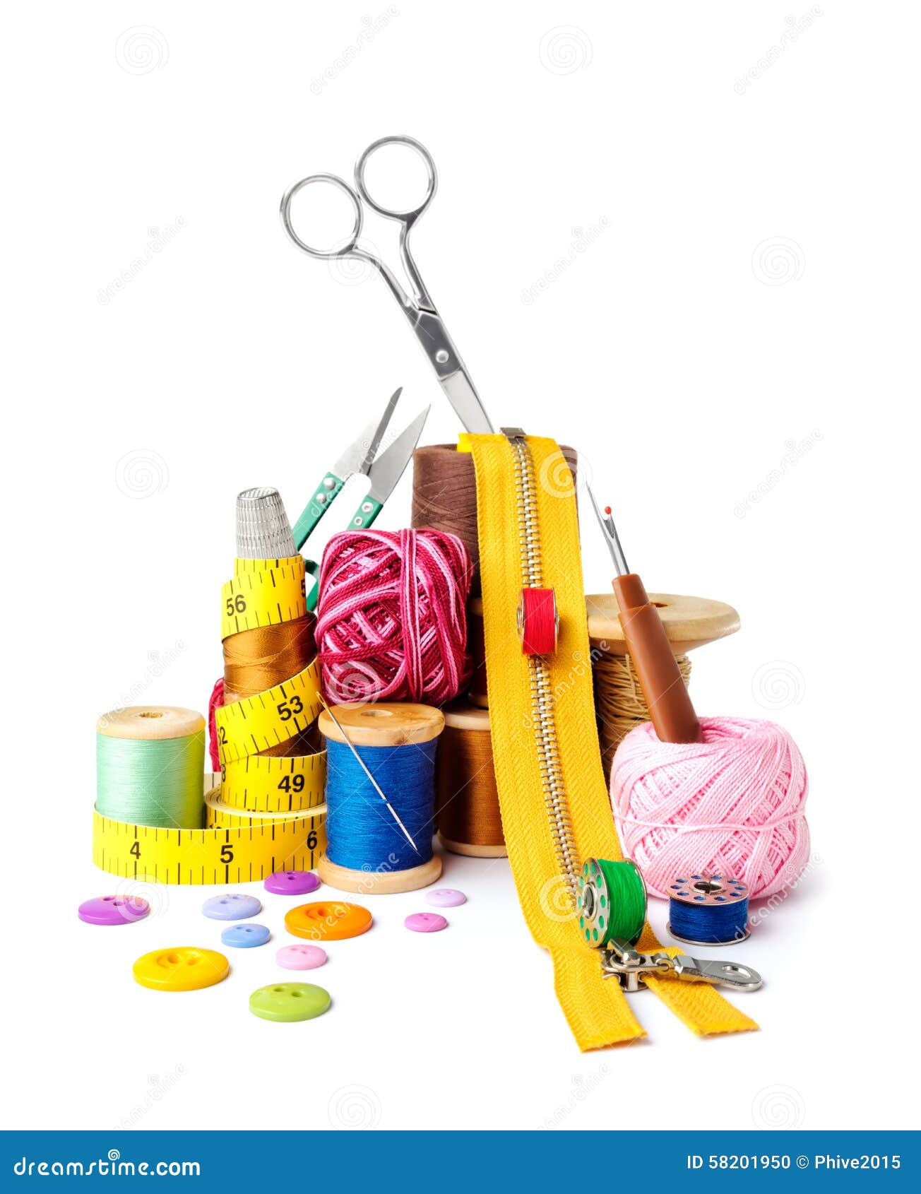 Tailoring Tools stock photo. Image of accessory, work - 58201950