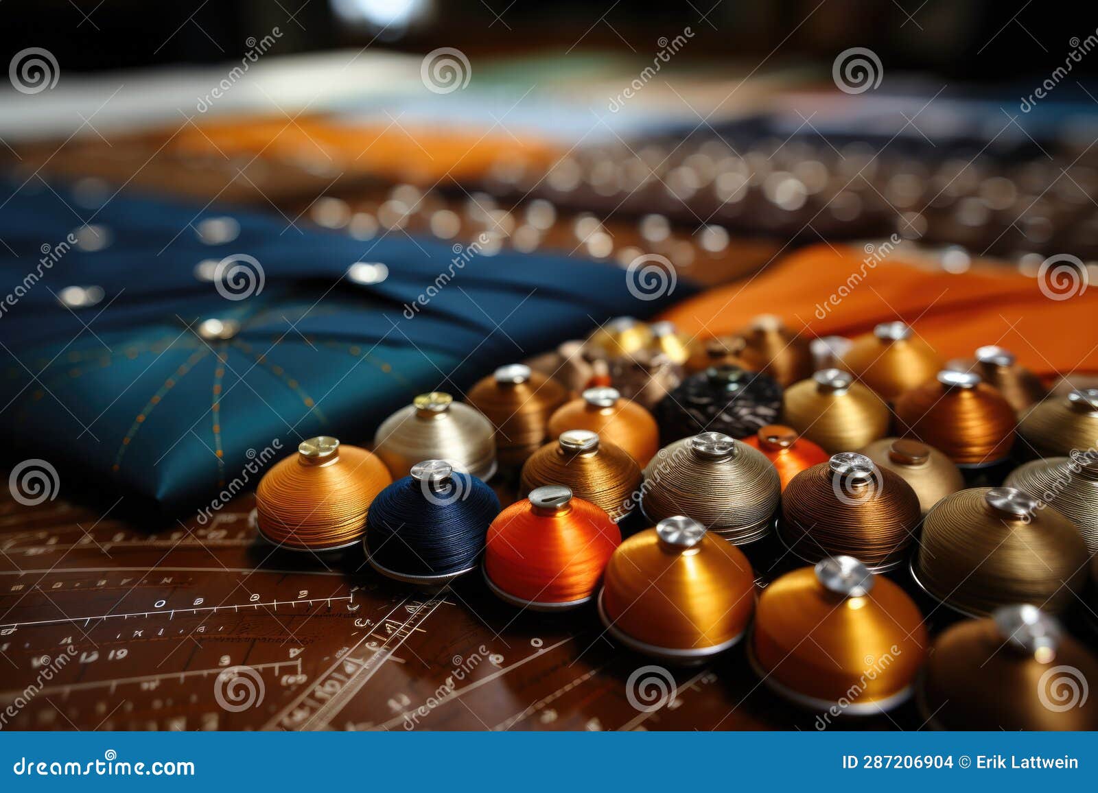 Tailors Pins Creating Precise Lines For Alteration - Stock Photography ...
