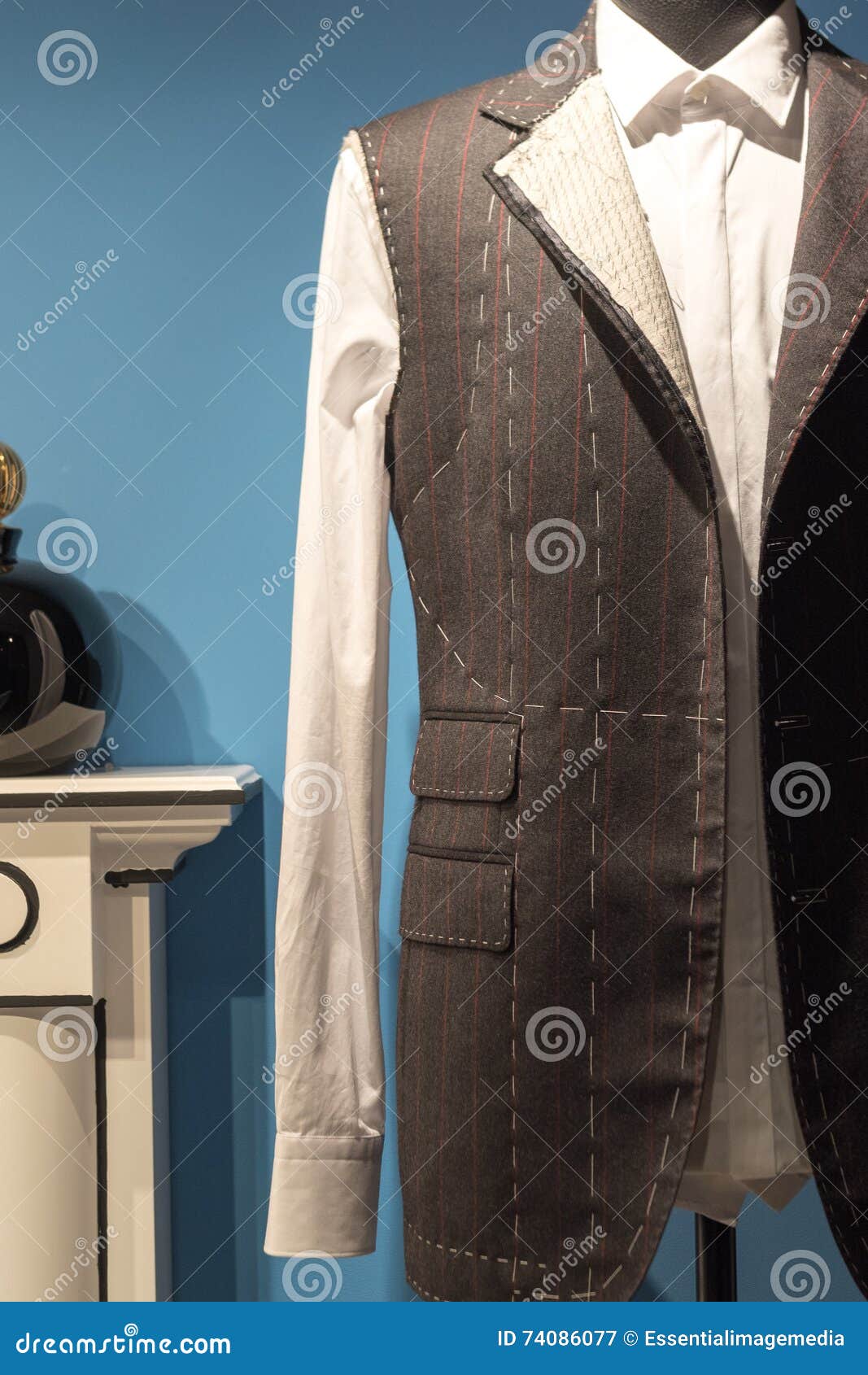 Tailors Suit on Dummy stock image. Image of progress - 74086077